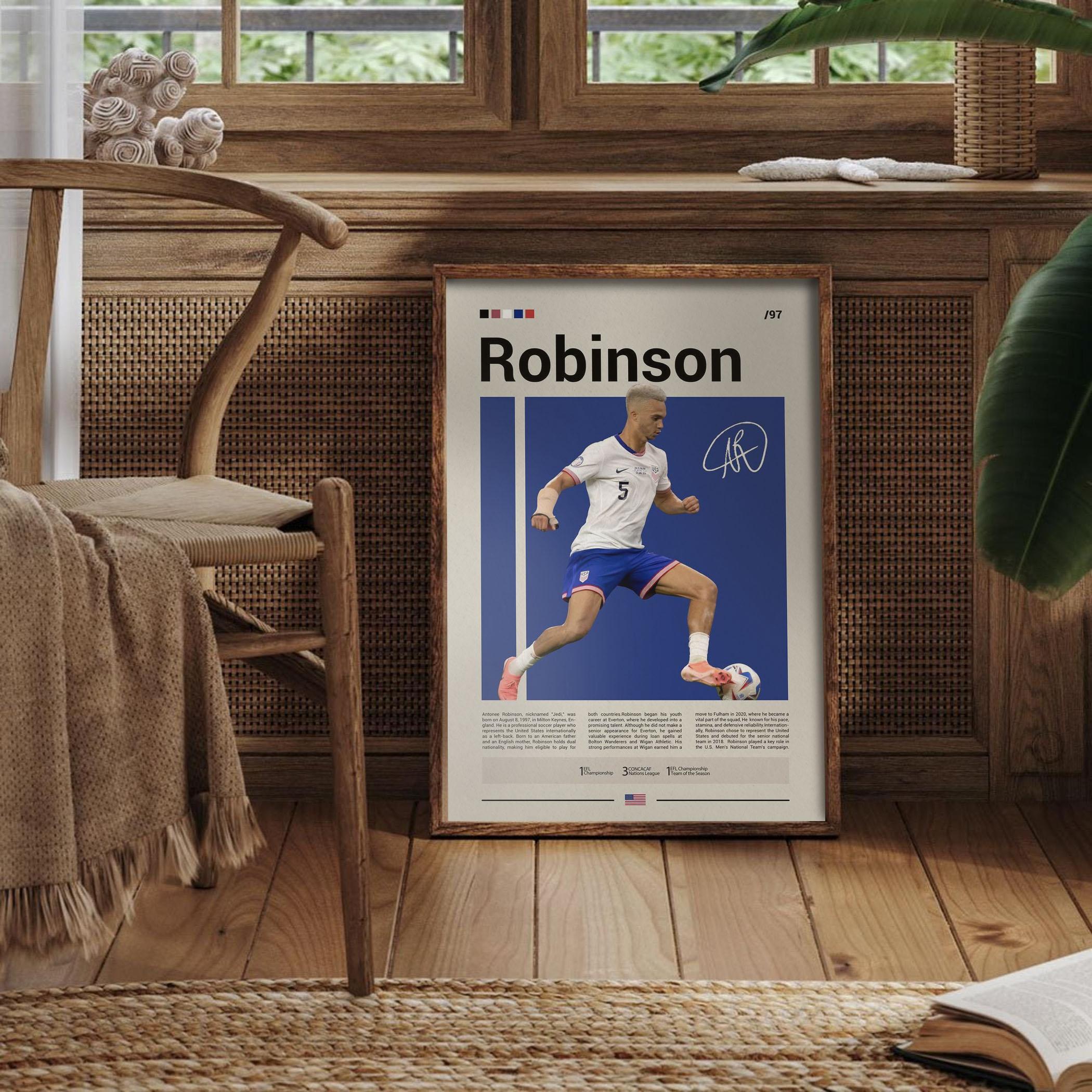 Minimalist Antonee Robinson Fulham FC Poster