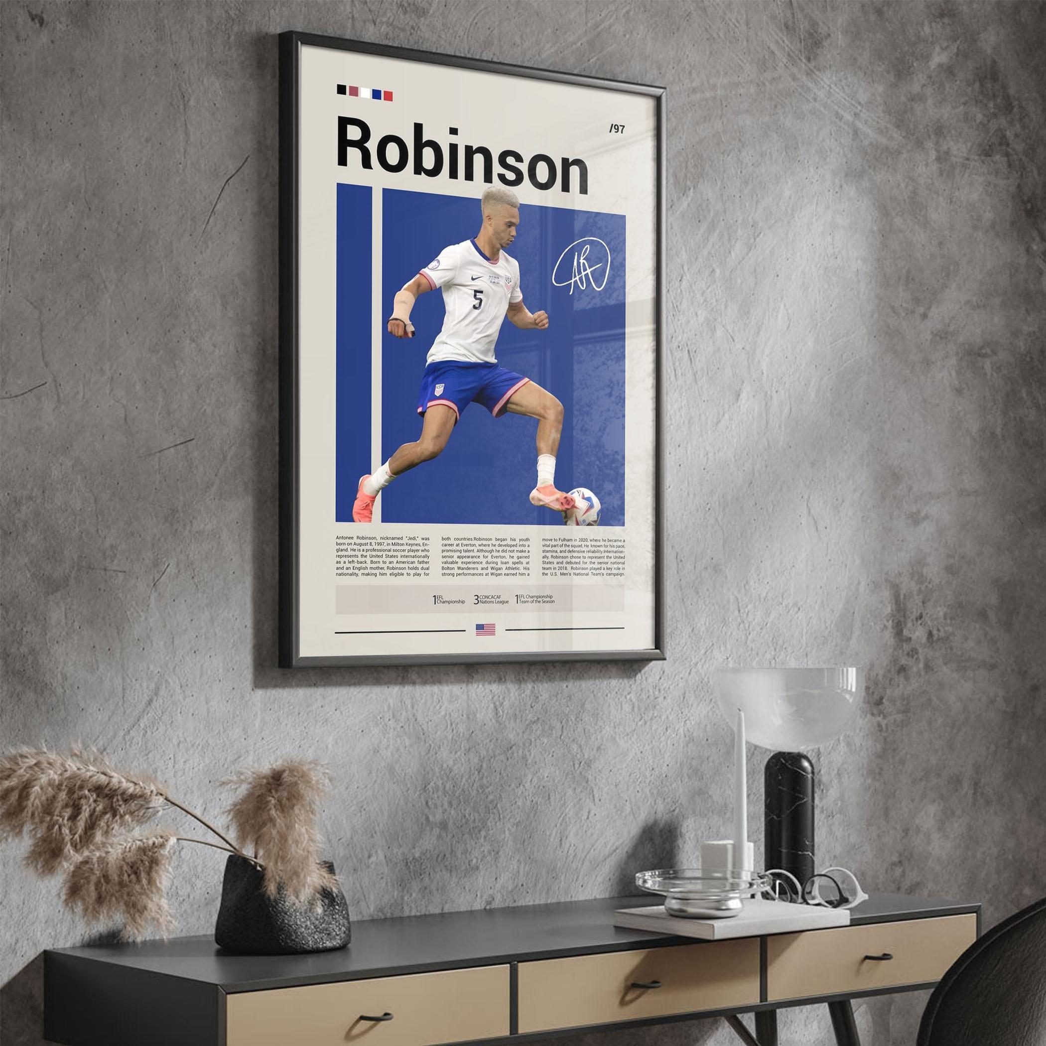 Minimalist Antonee Robinson Fulham FC Poster