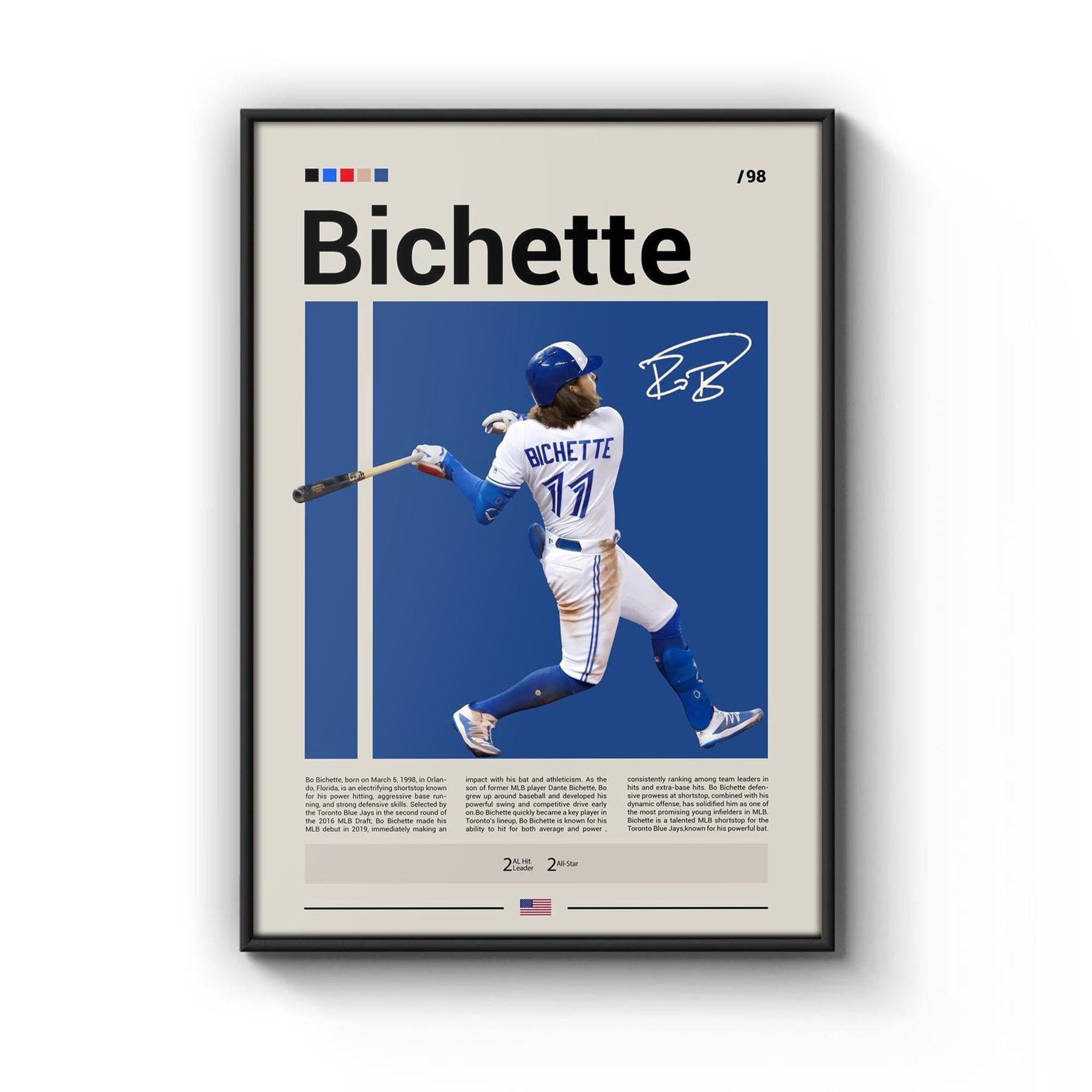 Minimalist Bo Bichette Blue Jays Poster