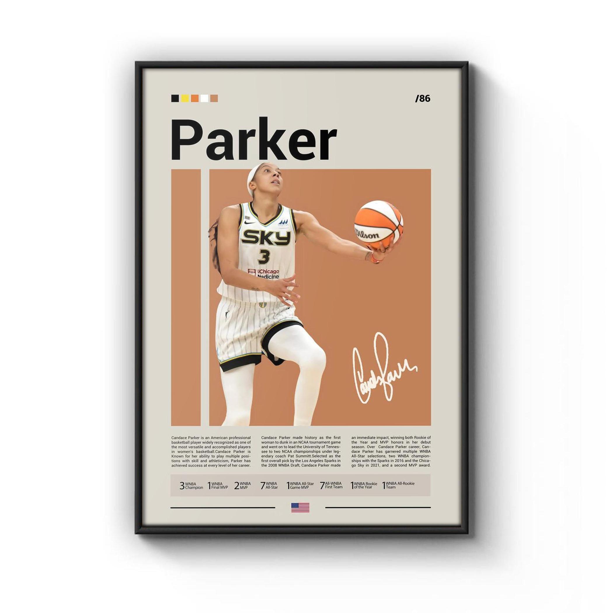 Minimalist Candace Parker LA Sparks Poster