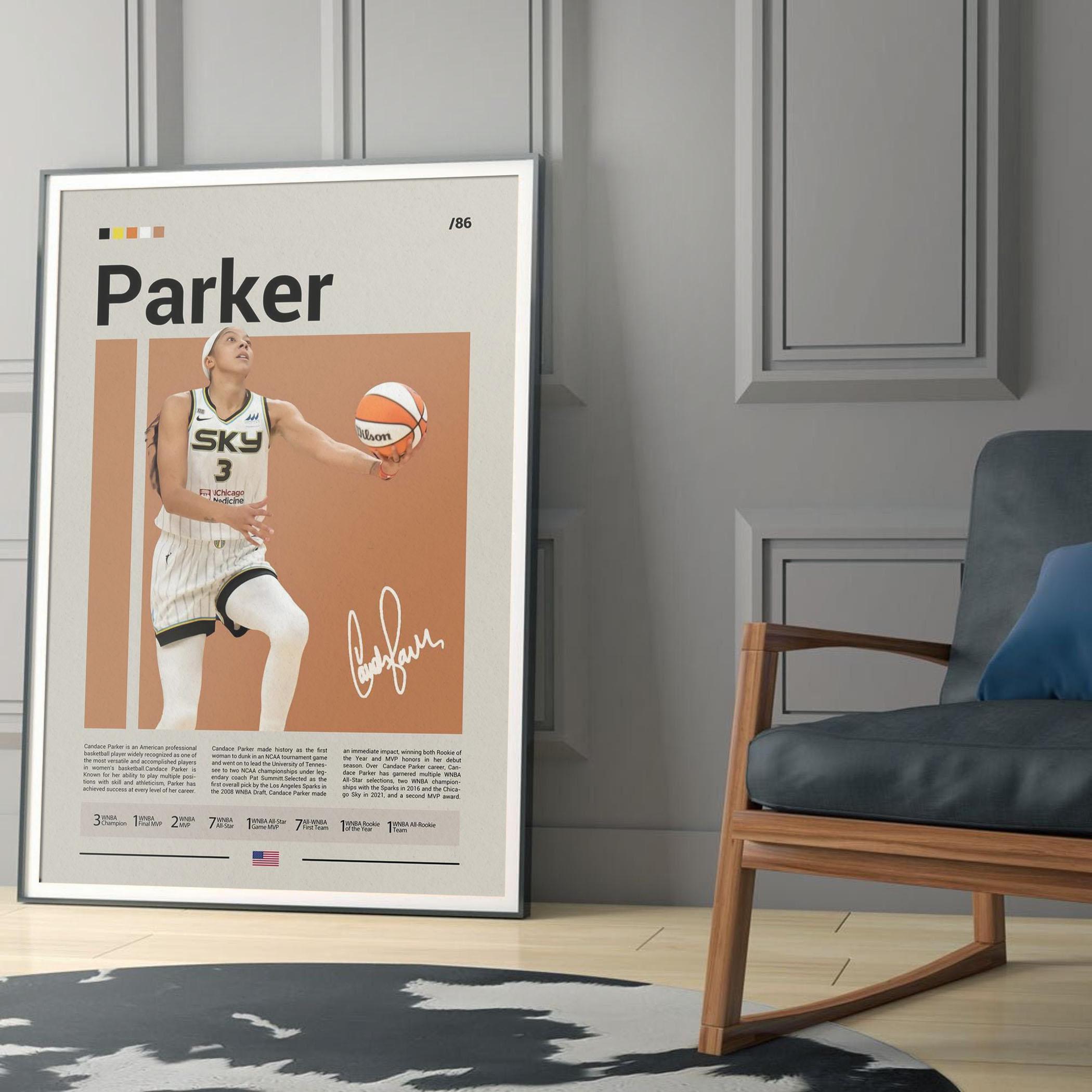 Minimalist Candace Parker LA Sparks Poster