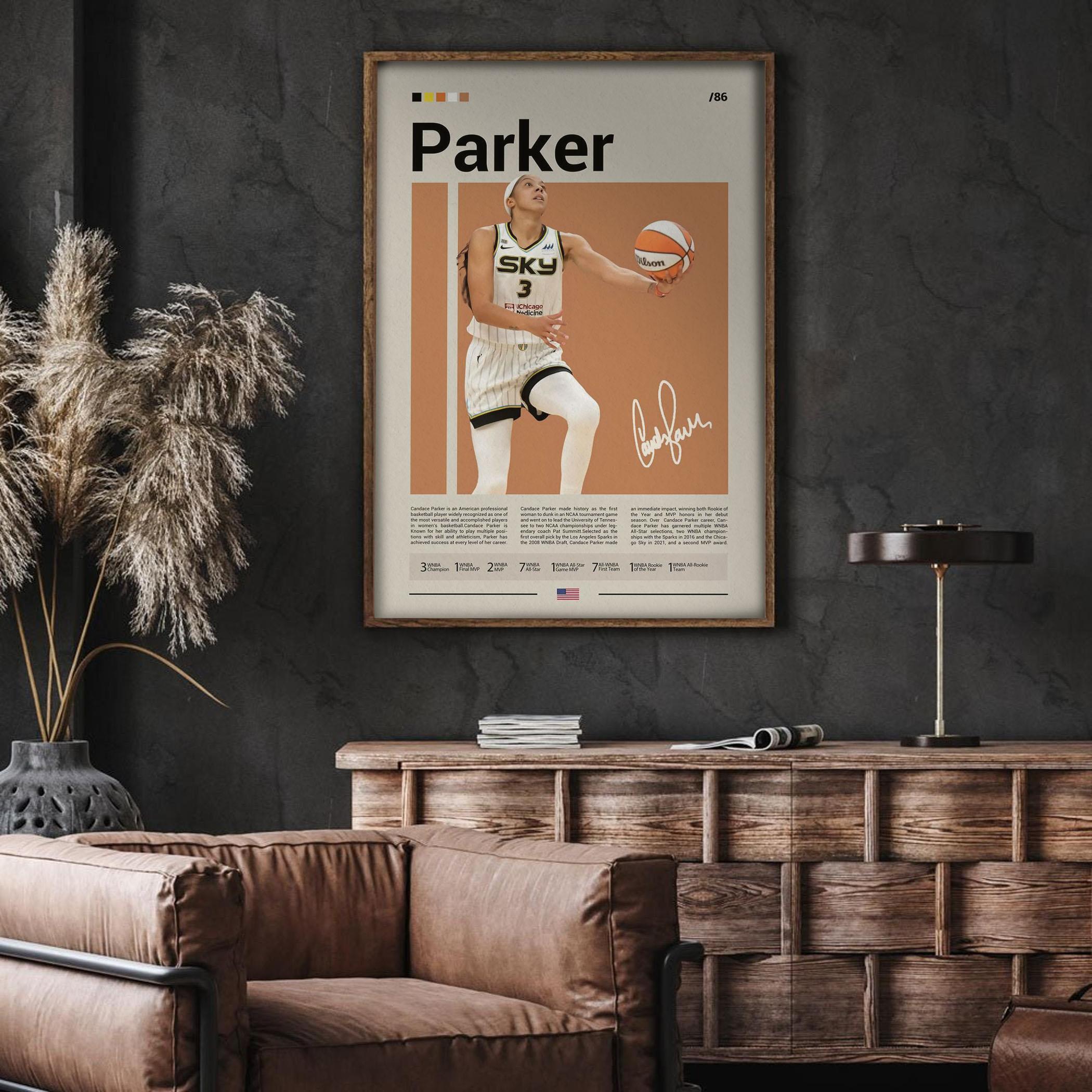Minimalist Candace Parker LA Sparks Poster