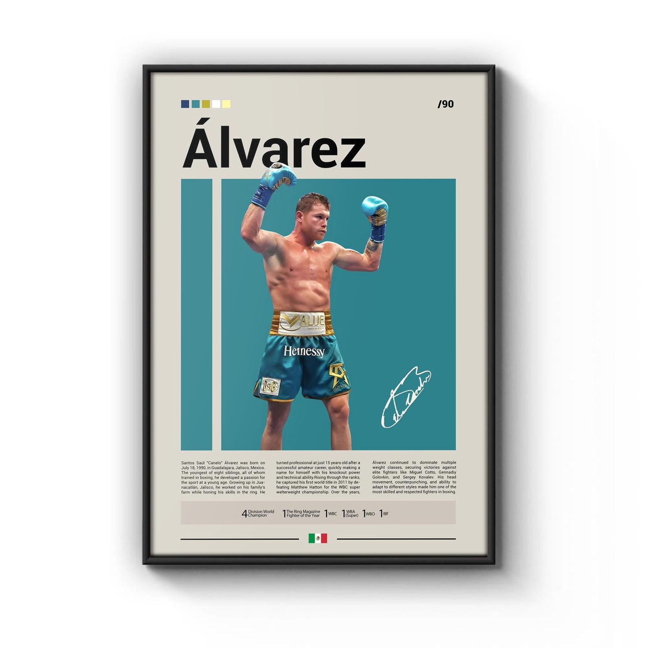 Minimalist Canelo Álvarez Boxing Poster