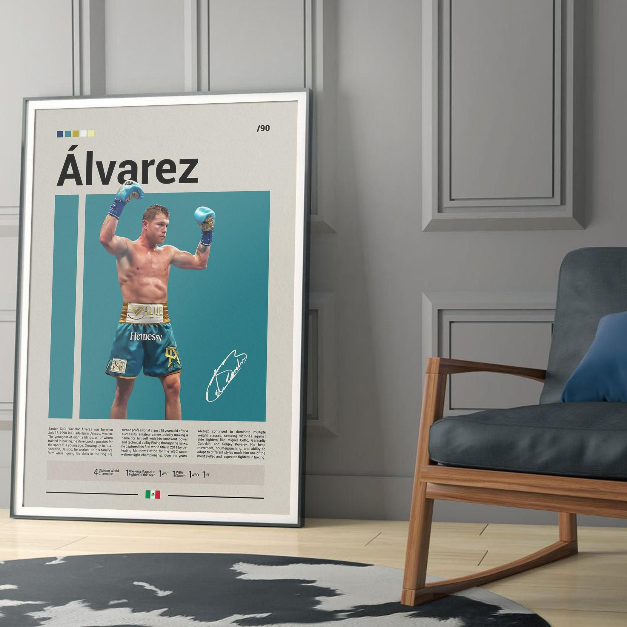 Minimalist Canelo Álvarez Boxing Poster