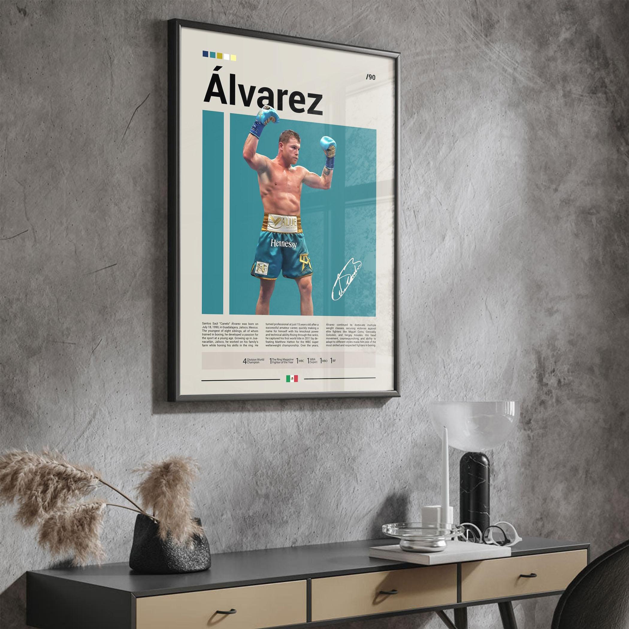Minimalist Canelo Álvarez Boxing Poster