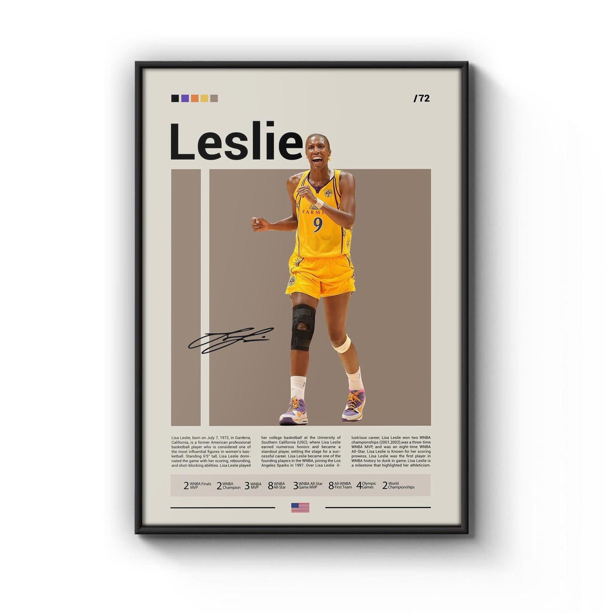 Minimalist Cheryl Leslie LA Sparks Poster