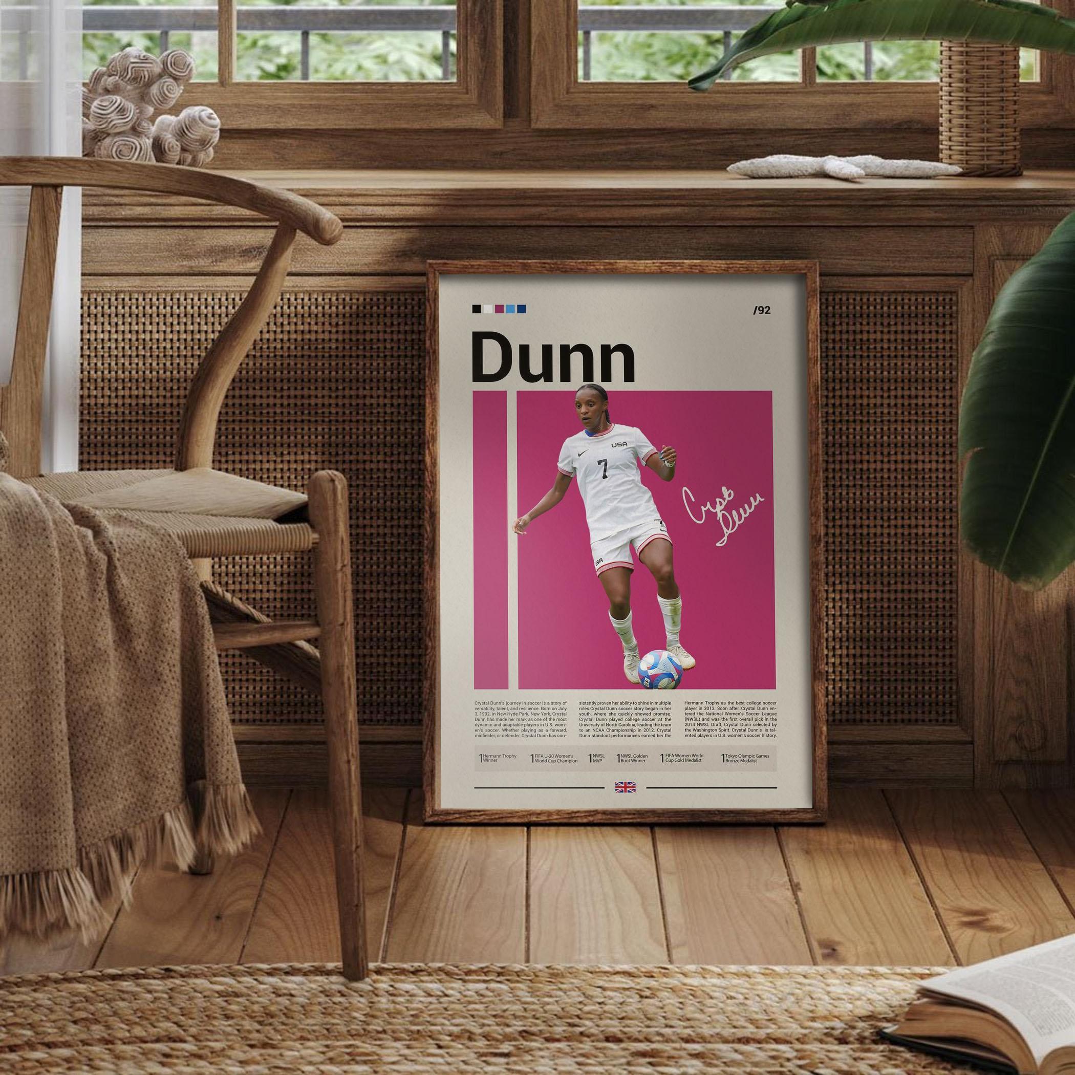 Minimalist Crystal Dunn USWNT Poster