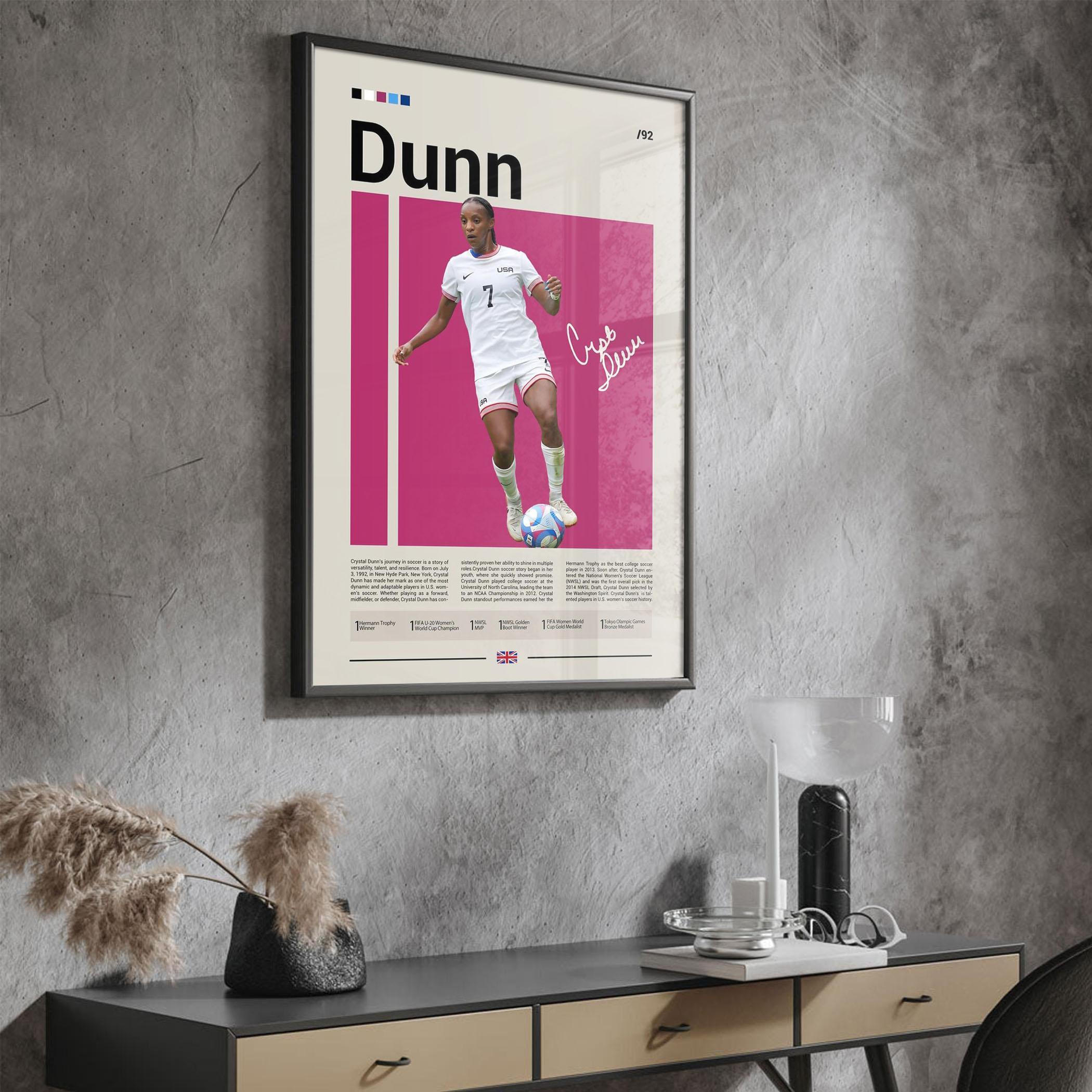 Minimalist Crystal Dunn USWNT Poster