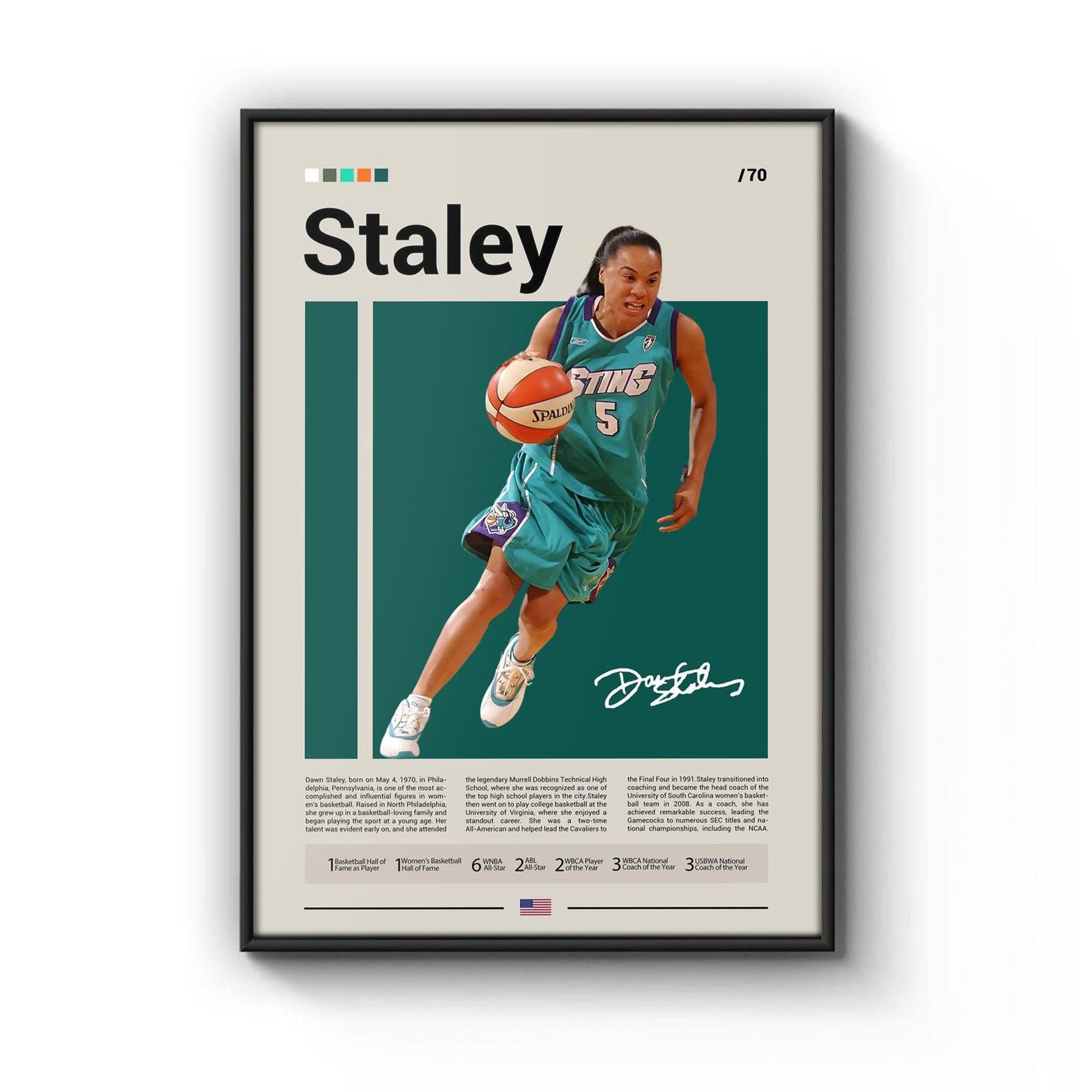 Minimalist Dawn Staley Virginia Poster