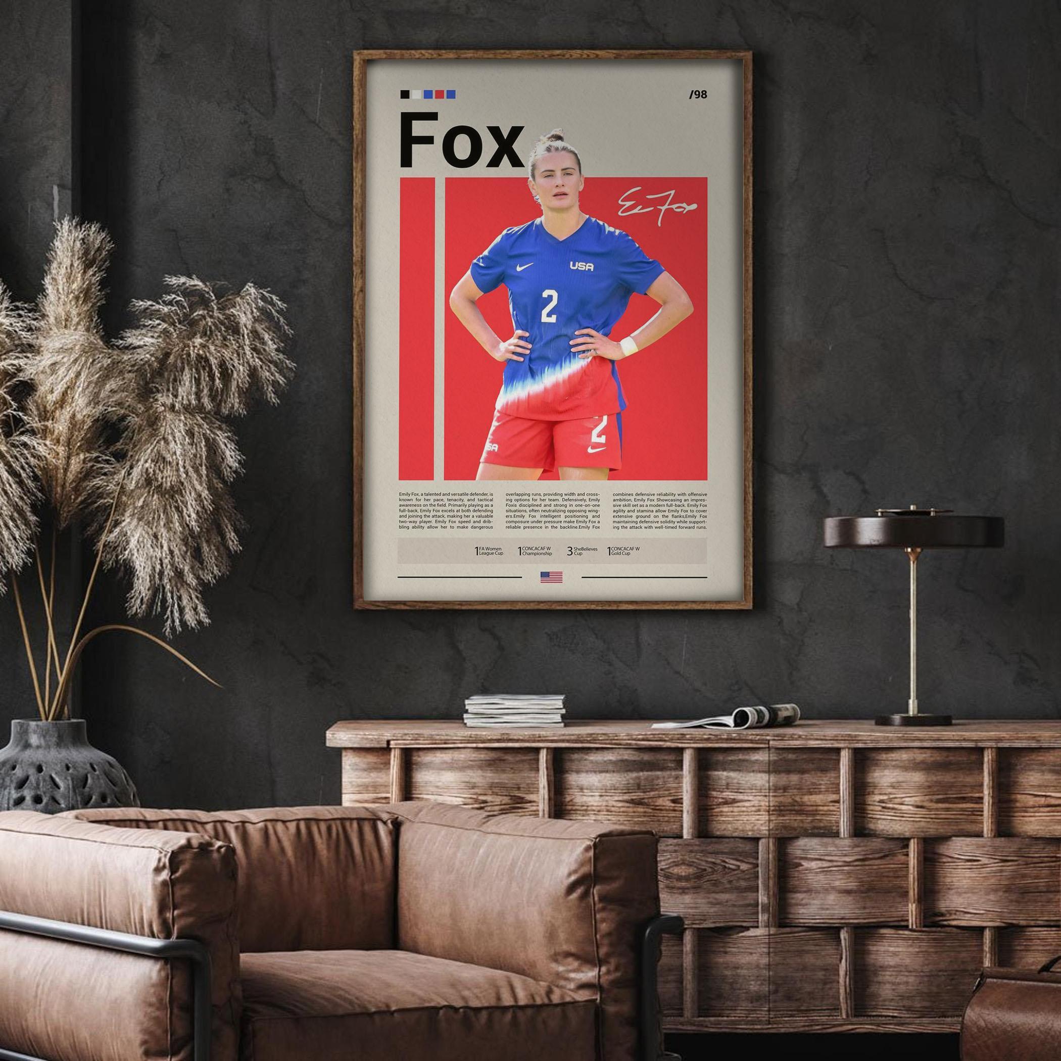 Minimalist Emily Fox US Women's Soccer Poster