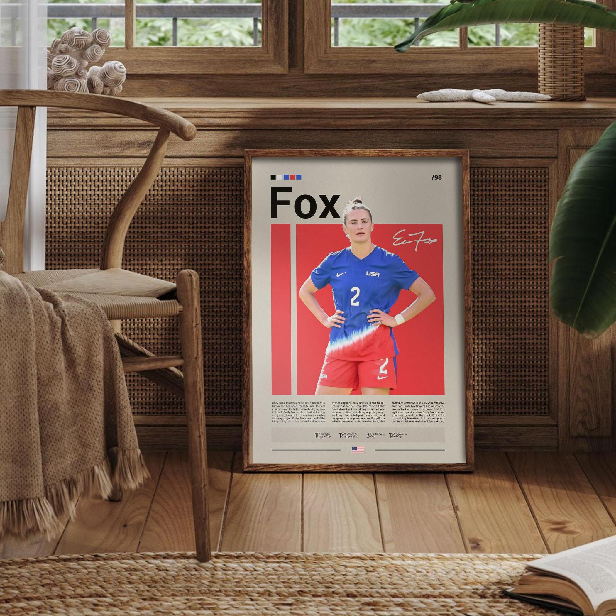 Minimalist Emily Fox US Women's Soccer Poster