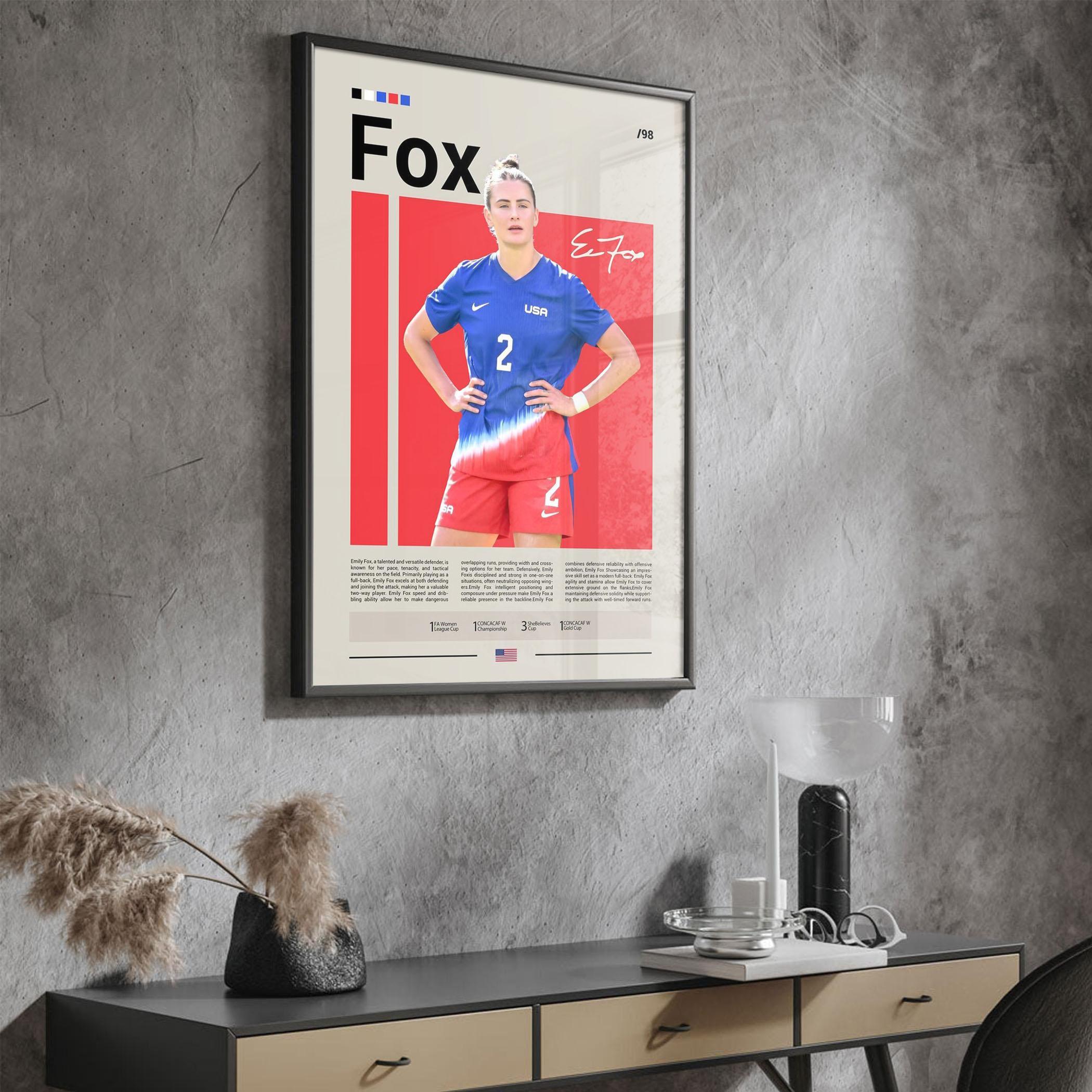 Minimalist Emily Fox US Women's Soccer Poster