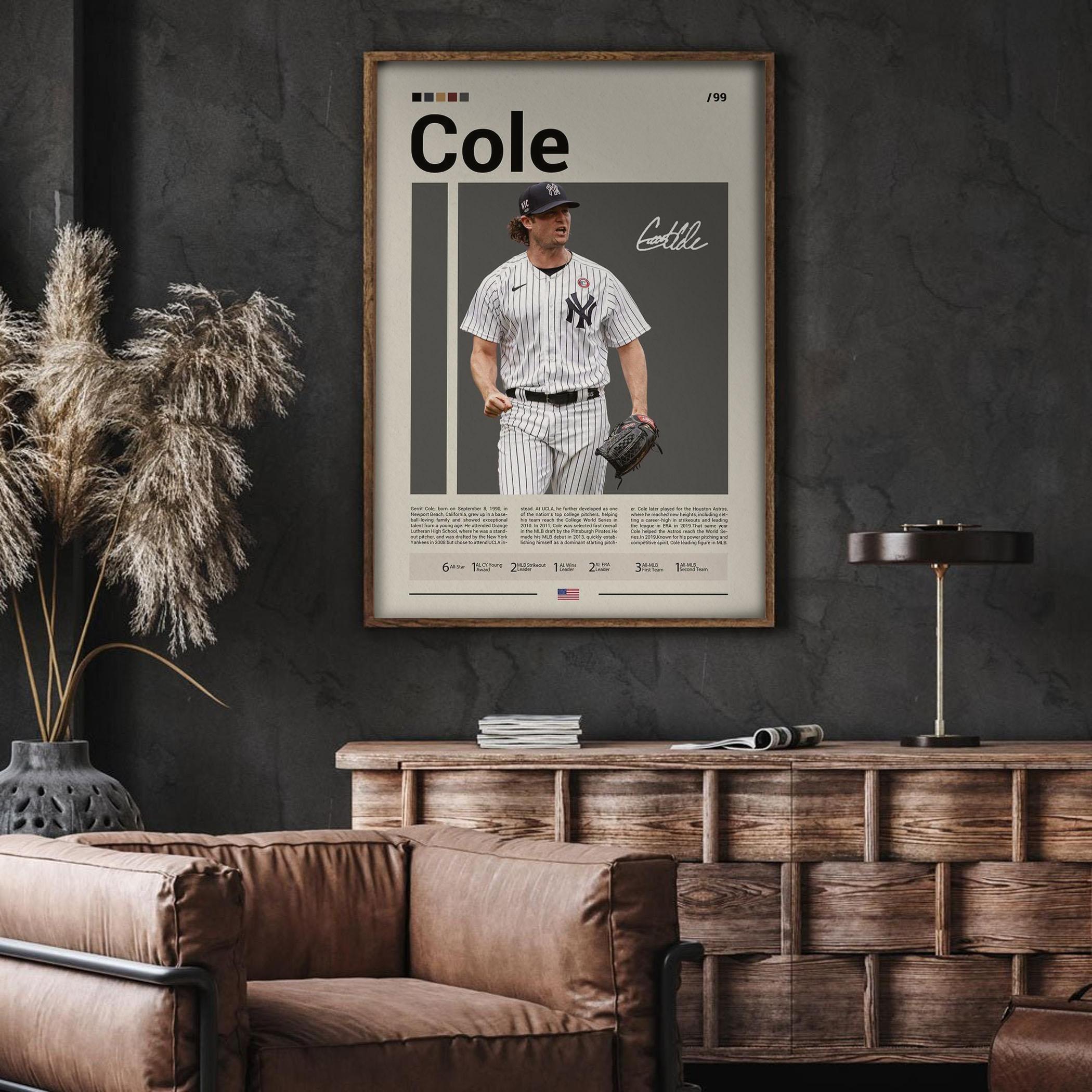 Minimalist Gerrit Cole New York Yankees Poster