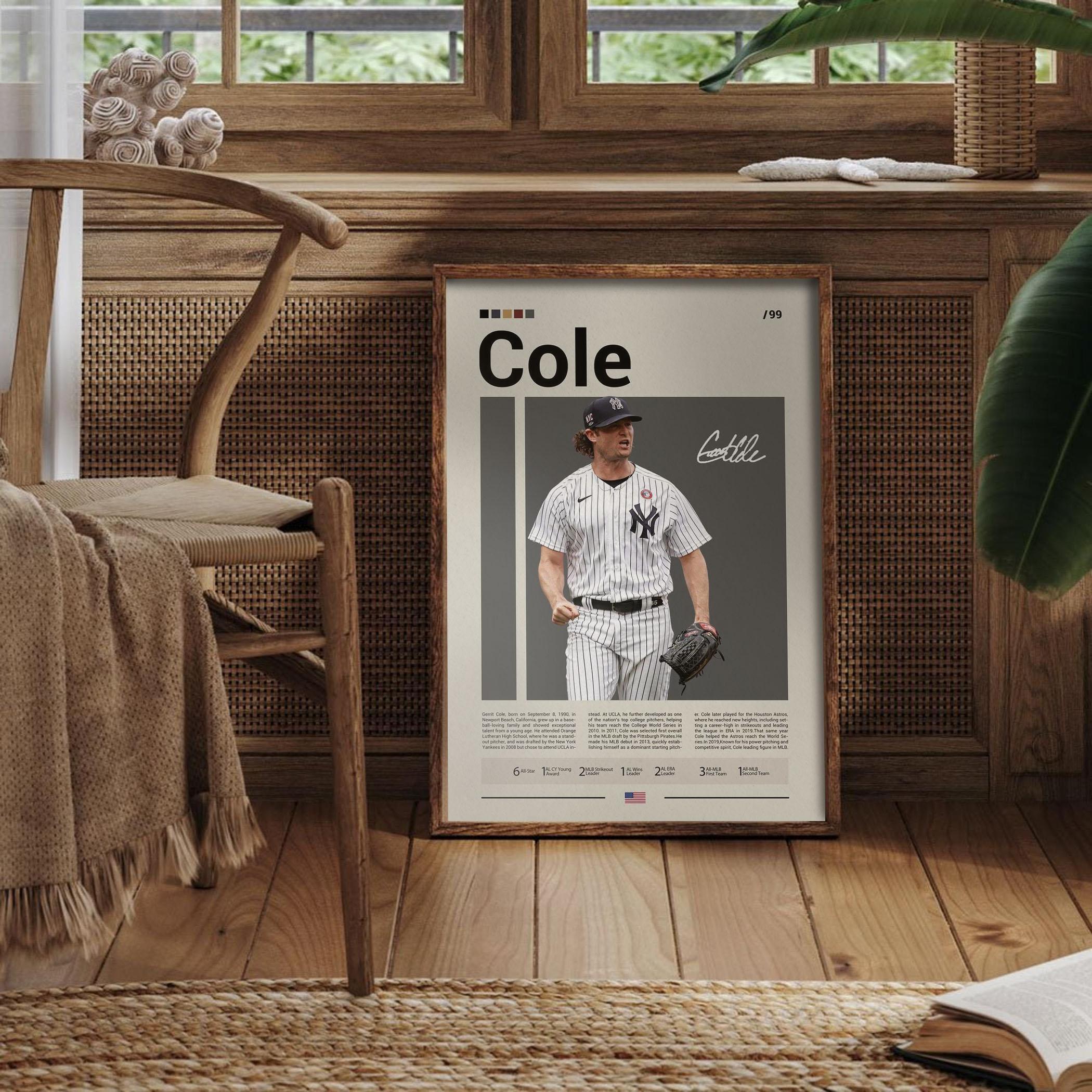 Minimalist Gerrit Cole New York Yankees Poster