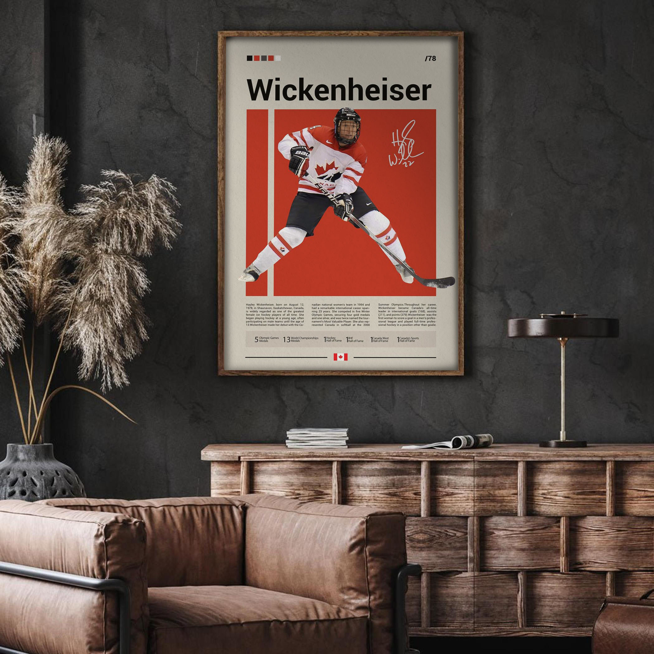 Minimalist Hayley Wickenheiser Canadian Women’s Legend Poster