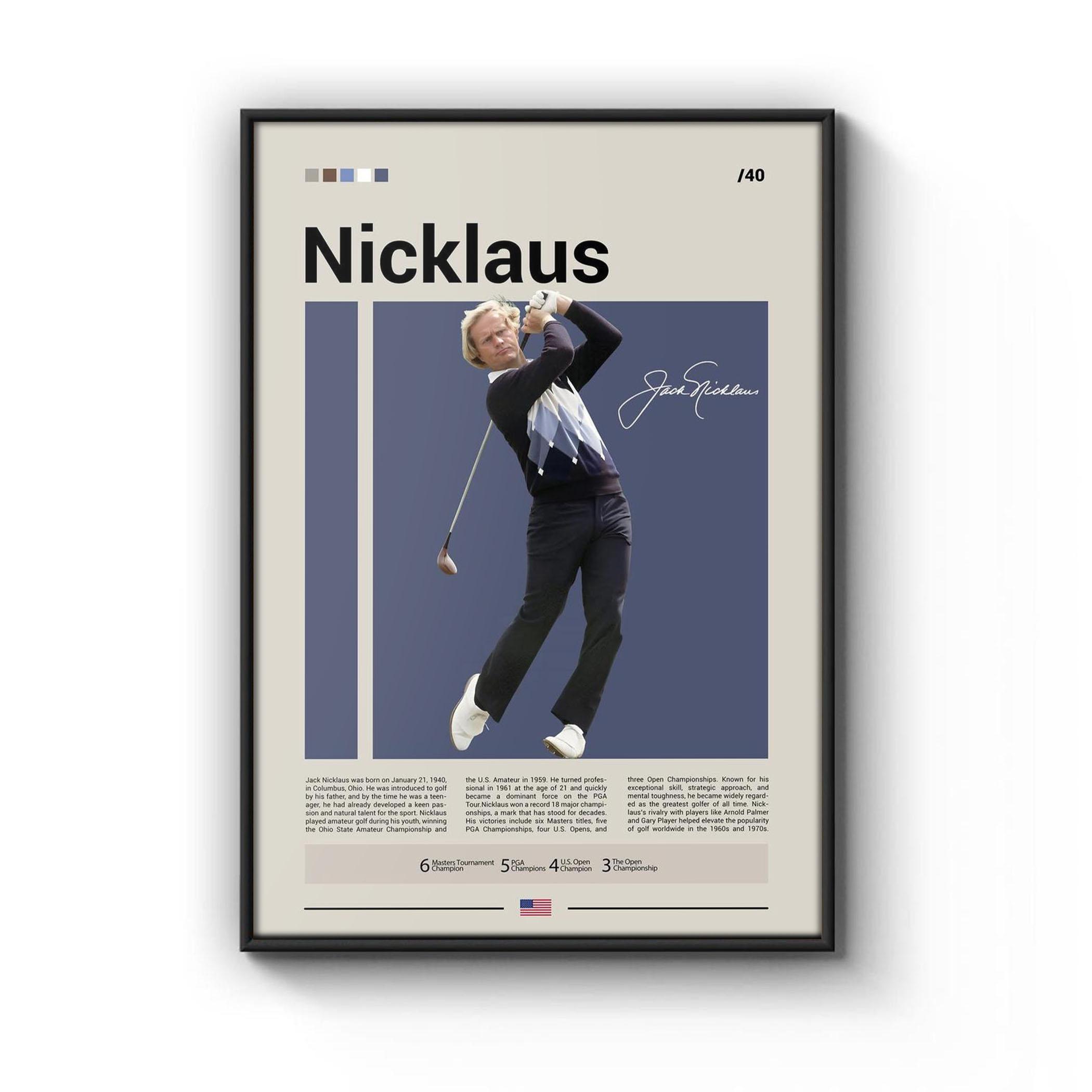 Minimalist Jack Nicklaus Poster