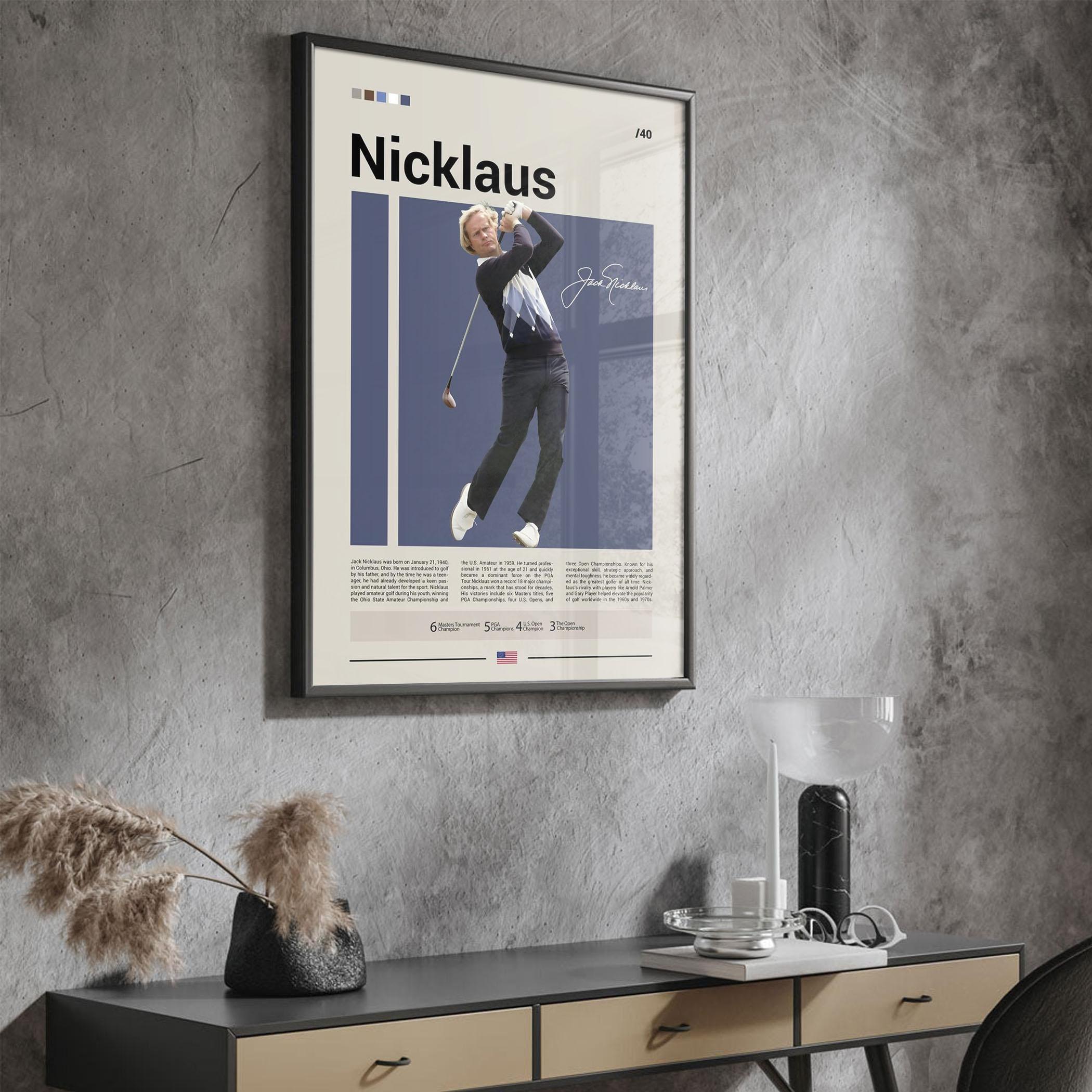 Minimalist Jack Nicklaus Poster