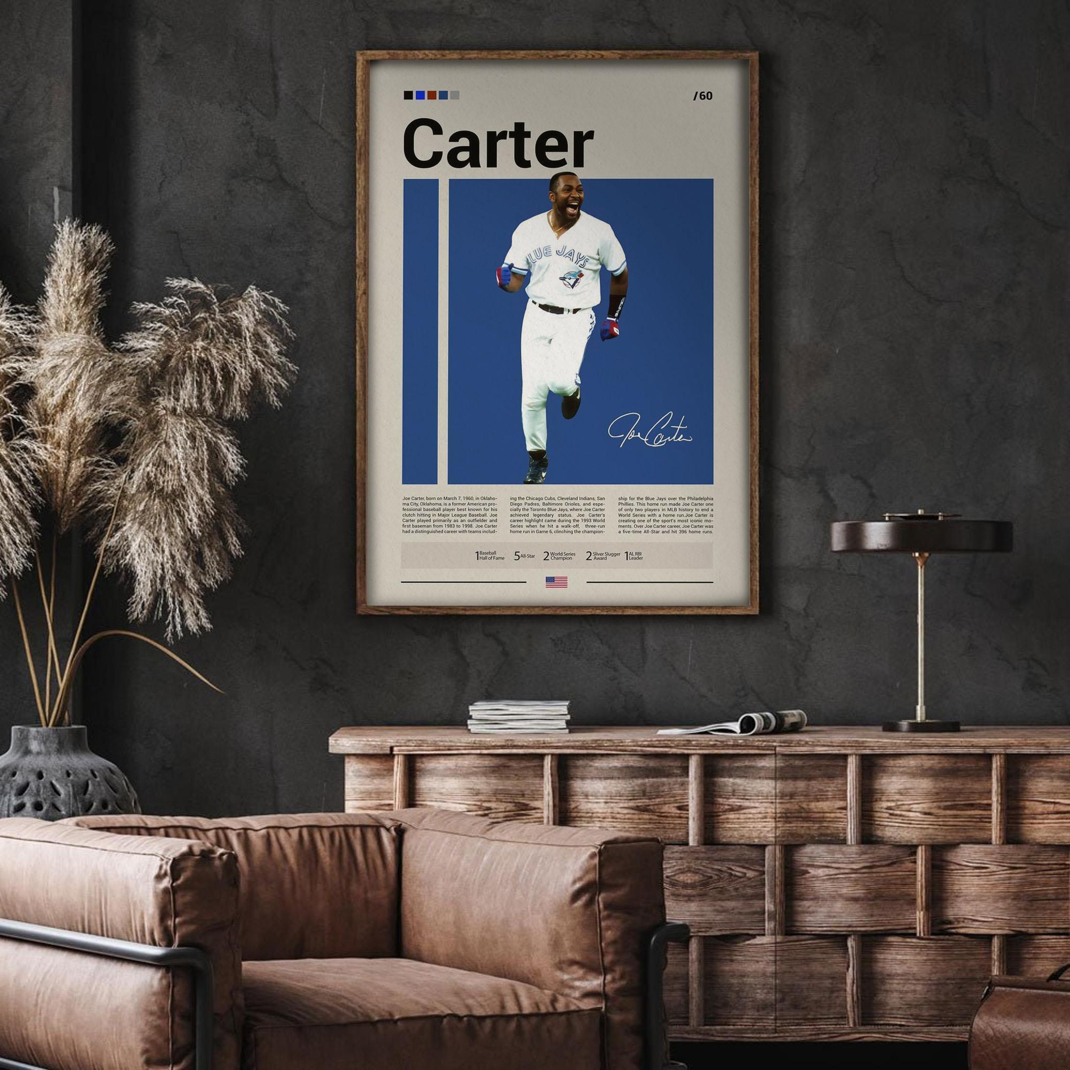 Minimalist Joe Carter Toronto Blue Jays Poster