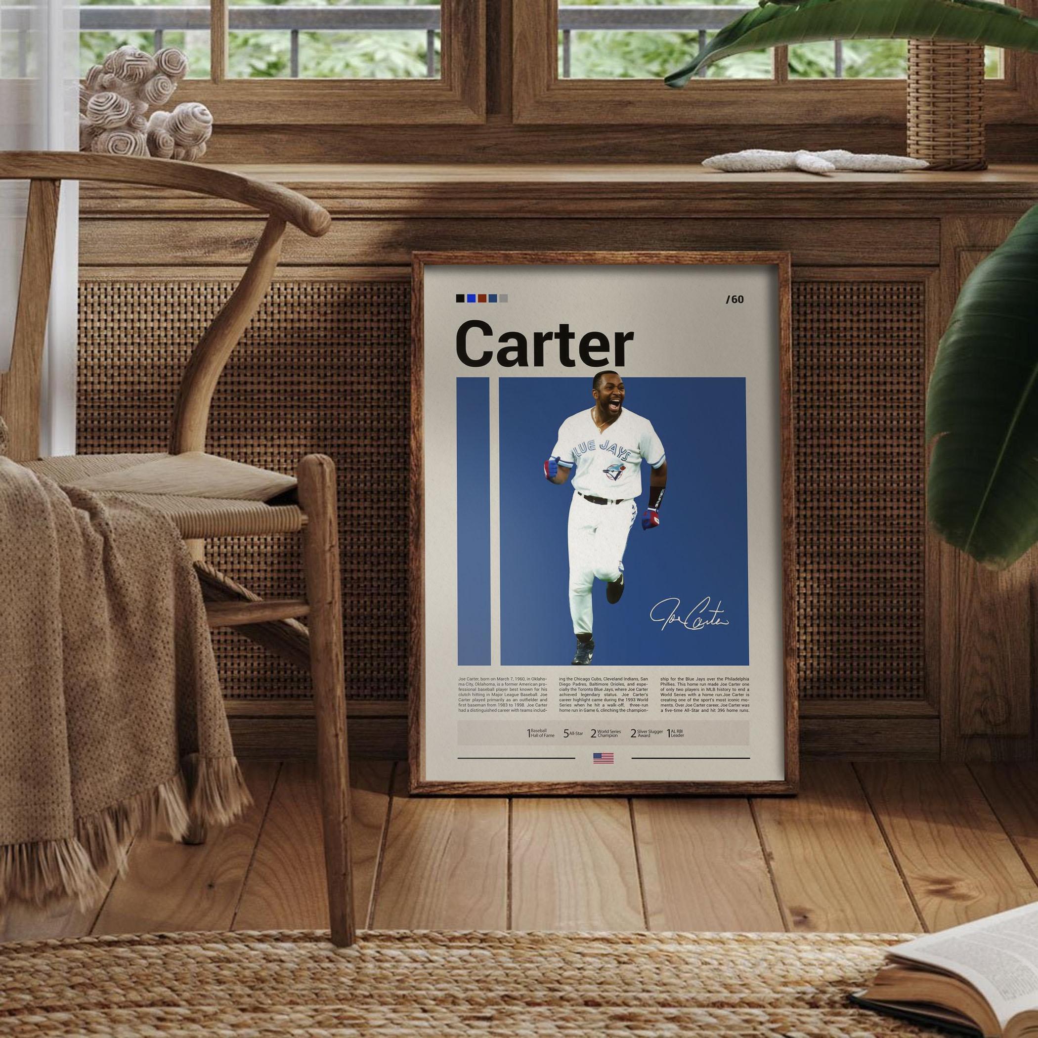 Minimalist Joe Carter Toronto Blue Jays Poster