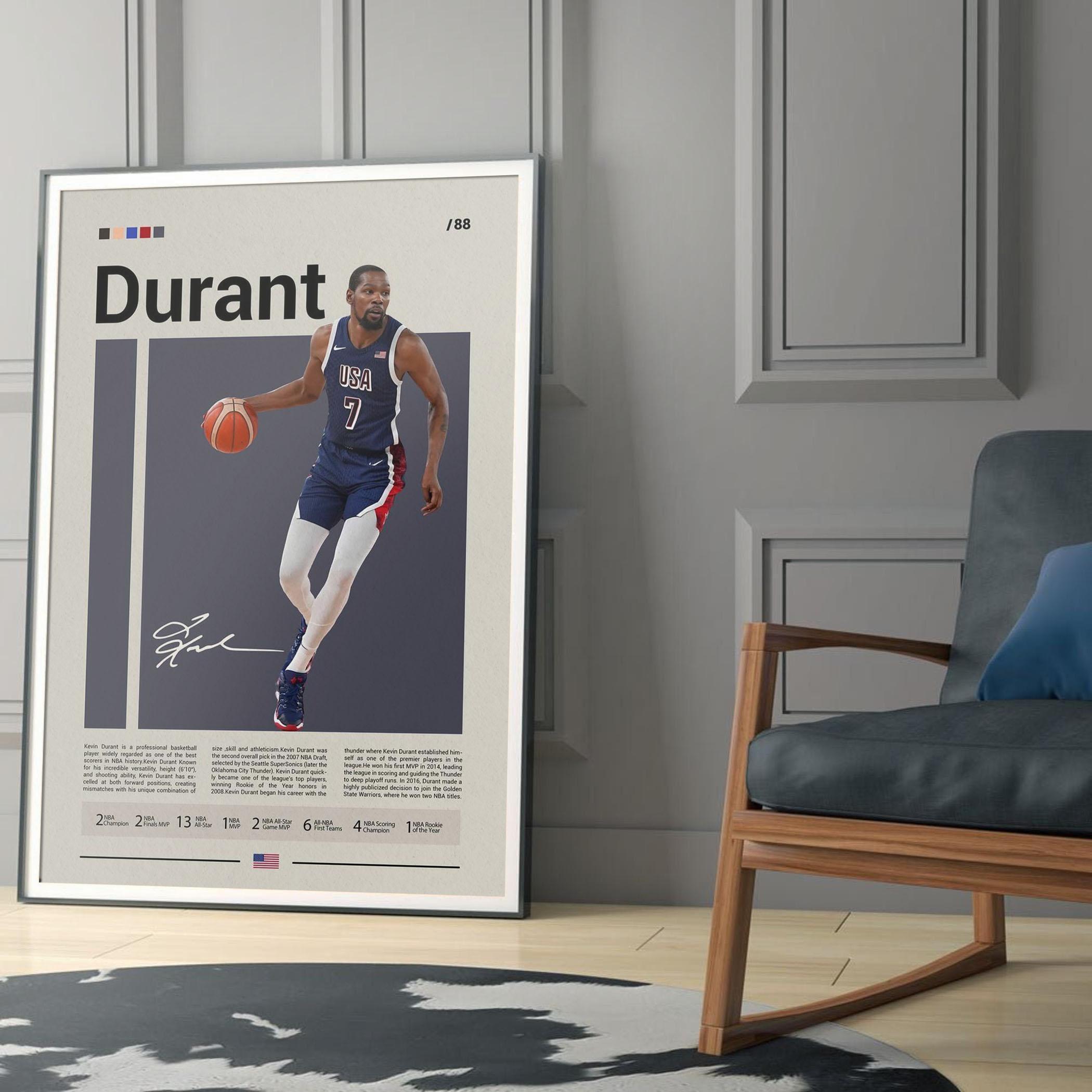 Minimalist Kevin Durant Team USA Poster