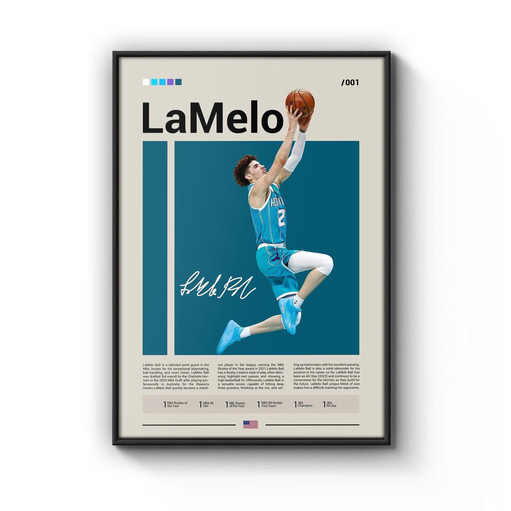 Minimalist LaMelo Ball Charlotte Hornets Poster