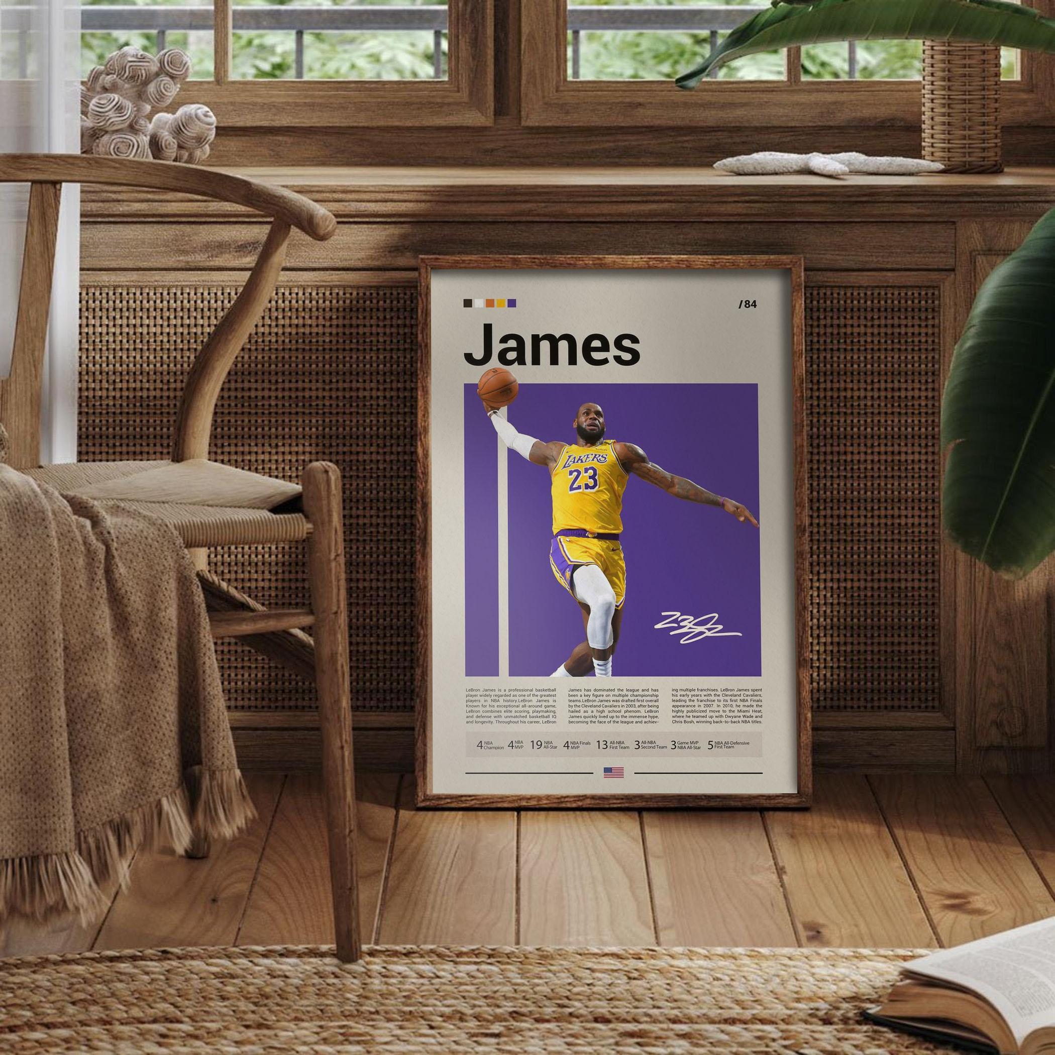 Minimalist LeBron James Los Angeles Lakers Poster