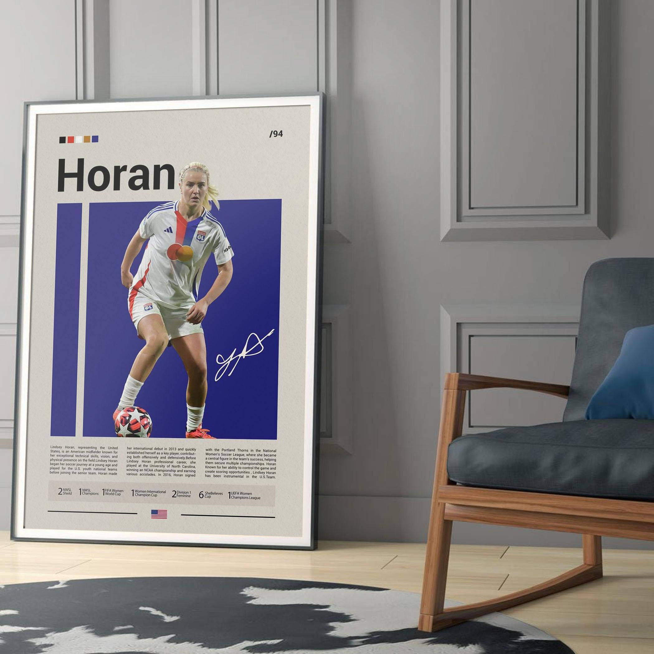 Minimalist Lindsey Horan USWNT Poster
