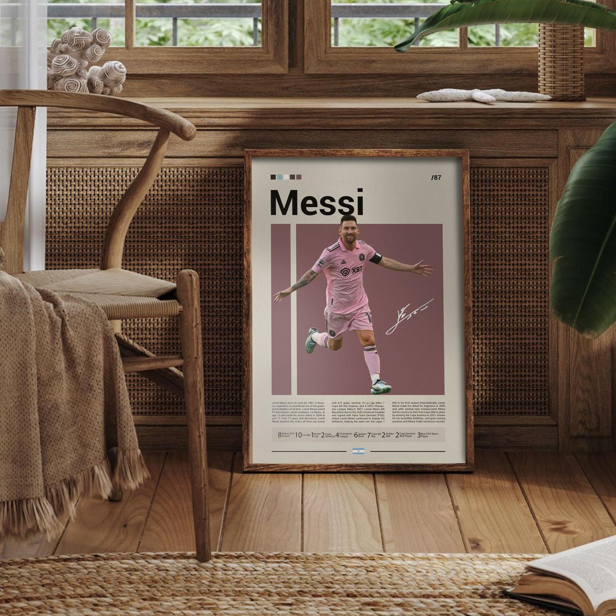 Minimalist Lionel Messi Inter Miami Poster