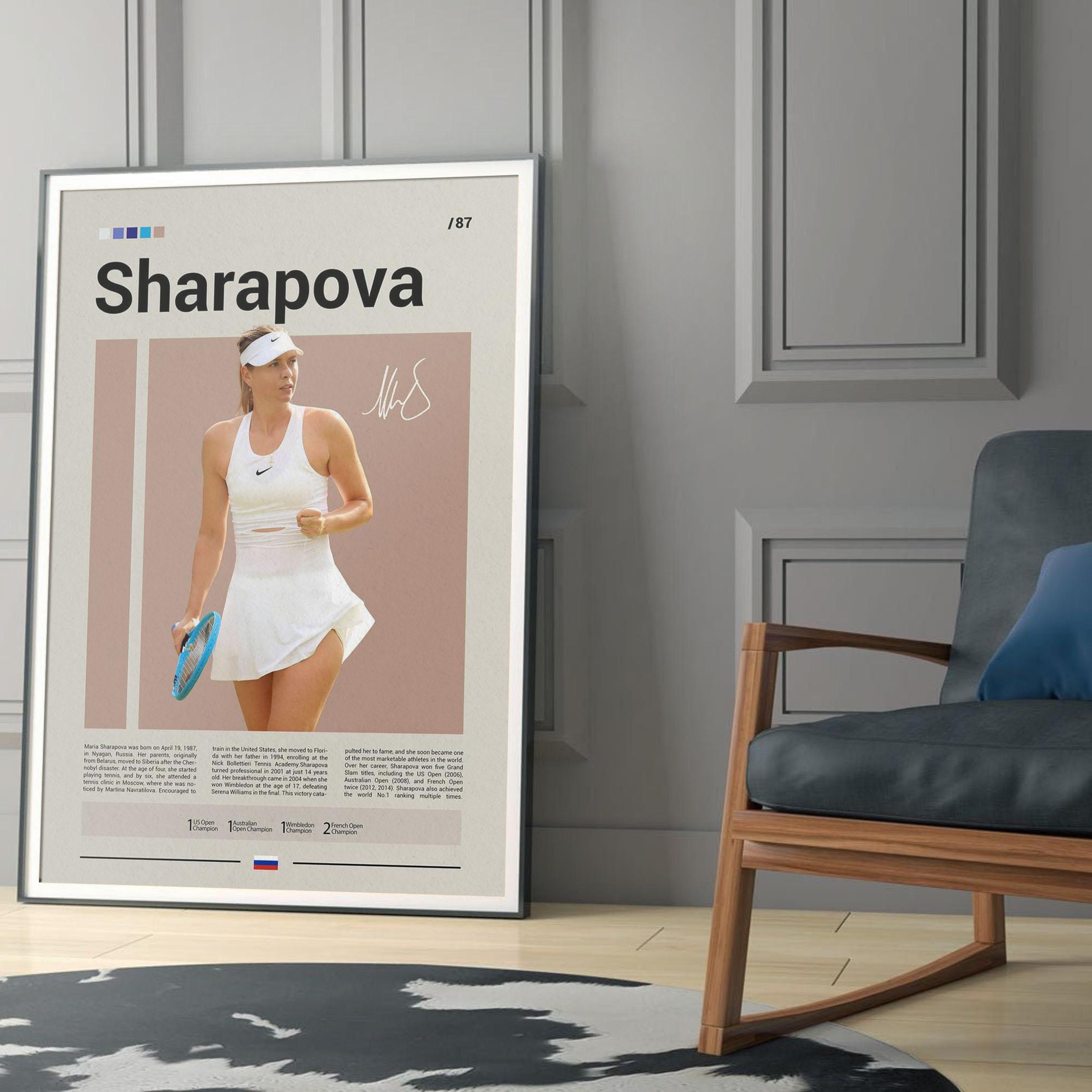 Minimalist Maria Sharapova Poster
