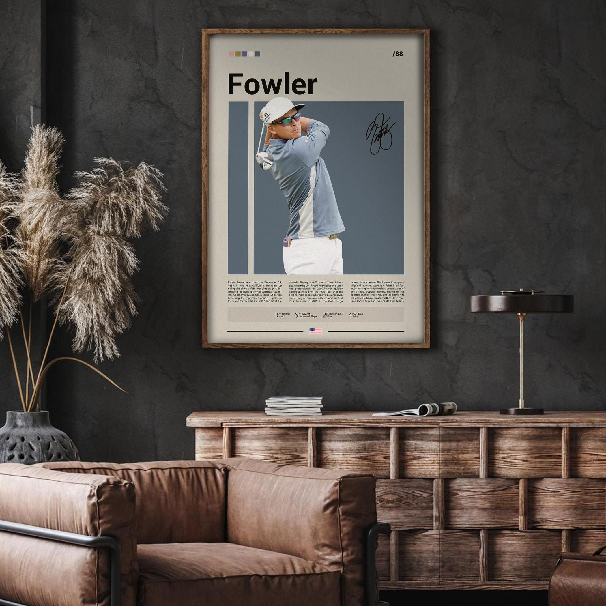 Minimalist Rickie Fowler Poster