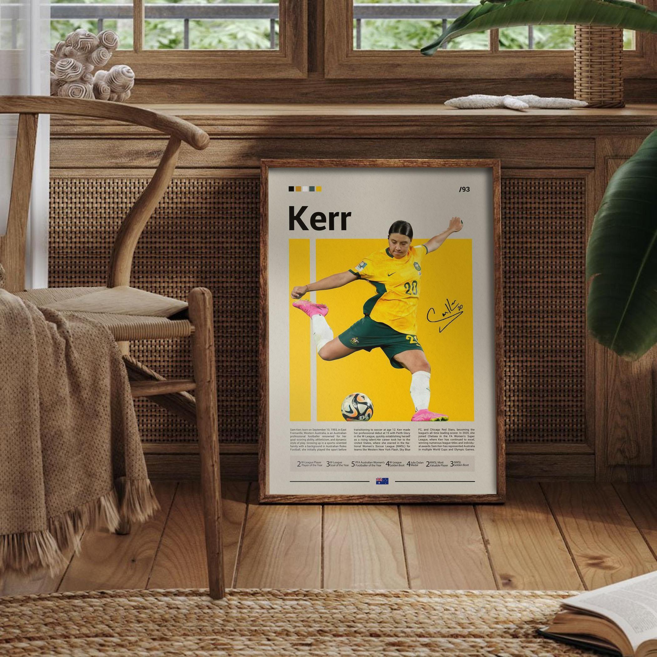 Minimalist Sam Kerr Matildas Poster
