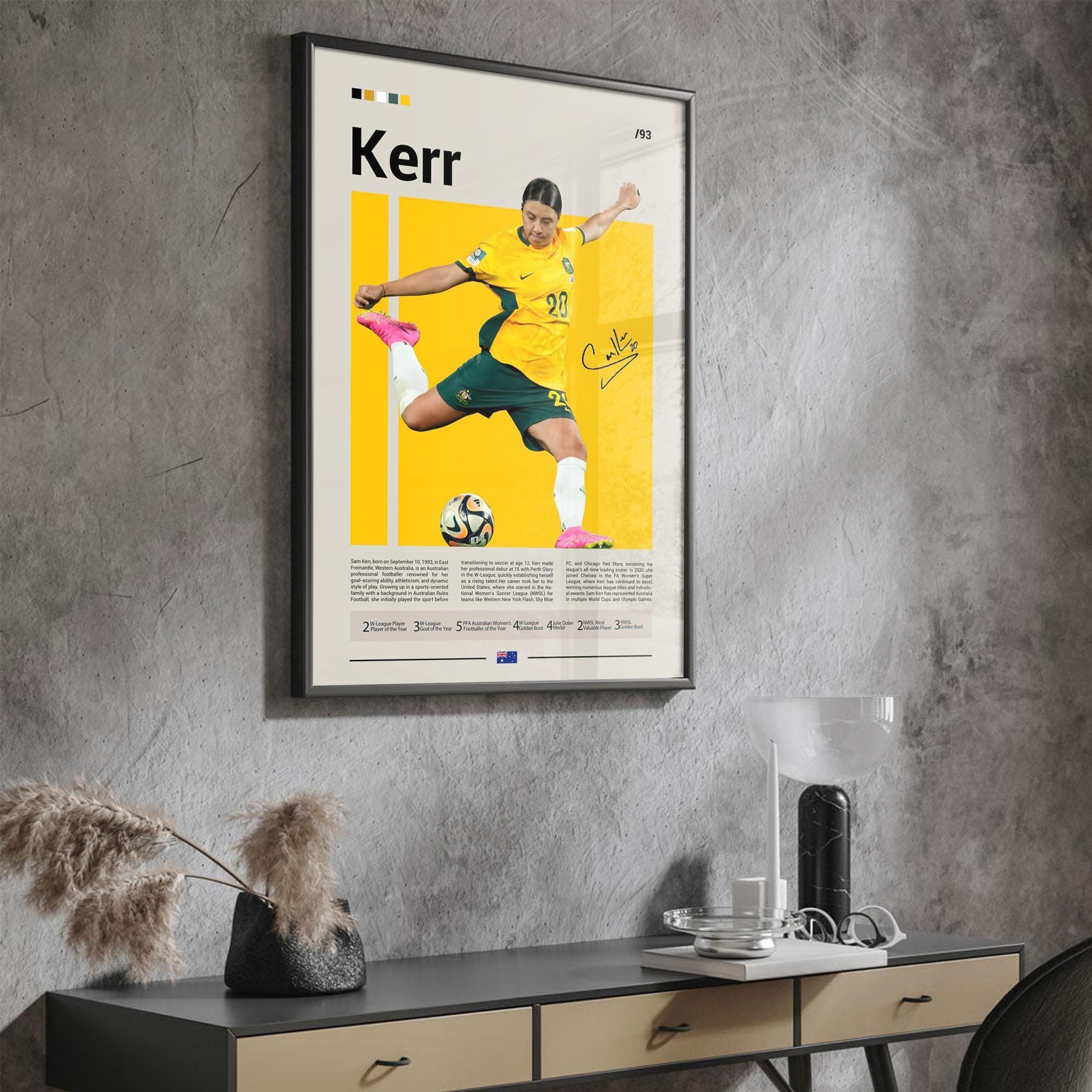 Minimalist Sam Kerr Matildas Poster