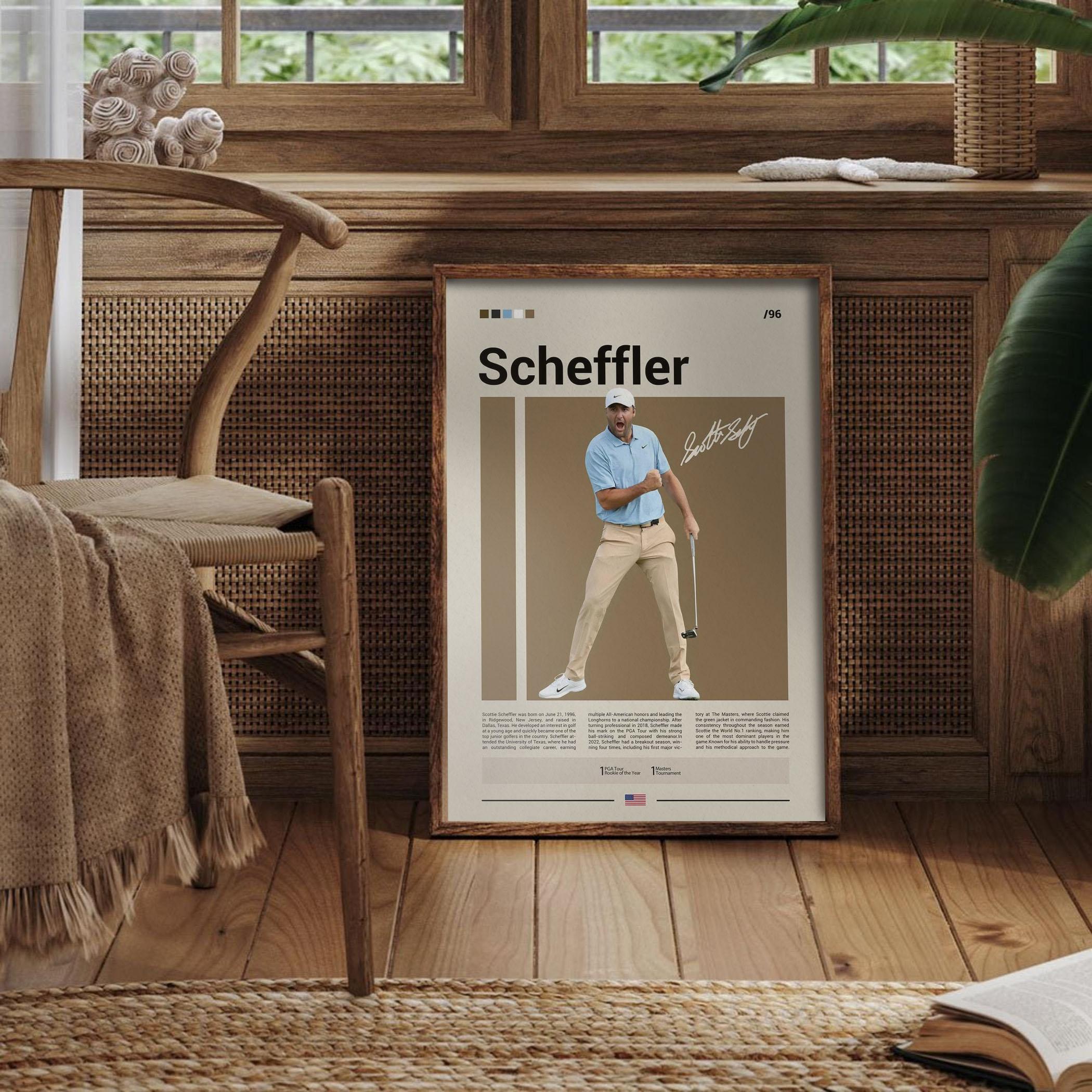 Minimalist Scottie Scheffler Poster