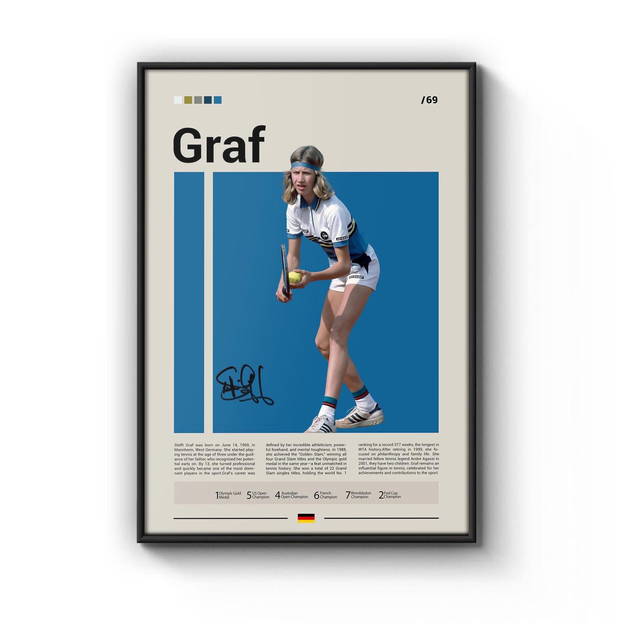 Minimalist Steffi Graf Poster