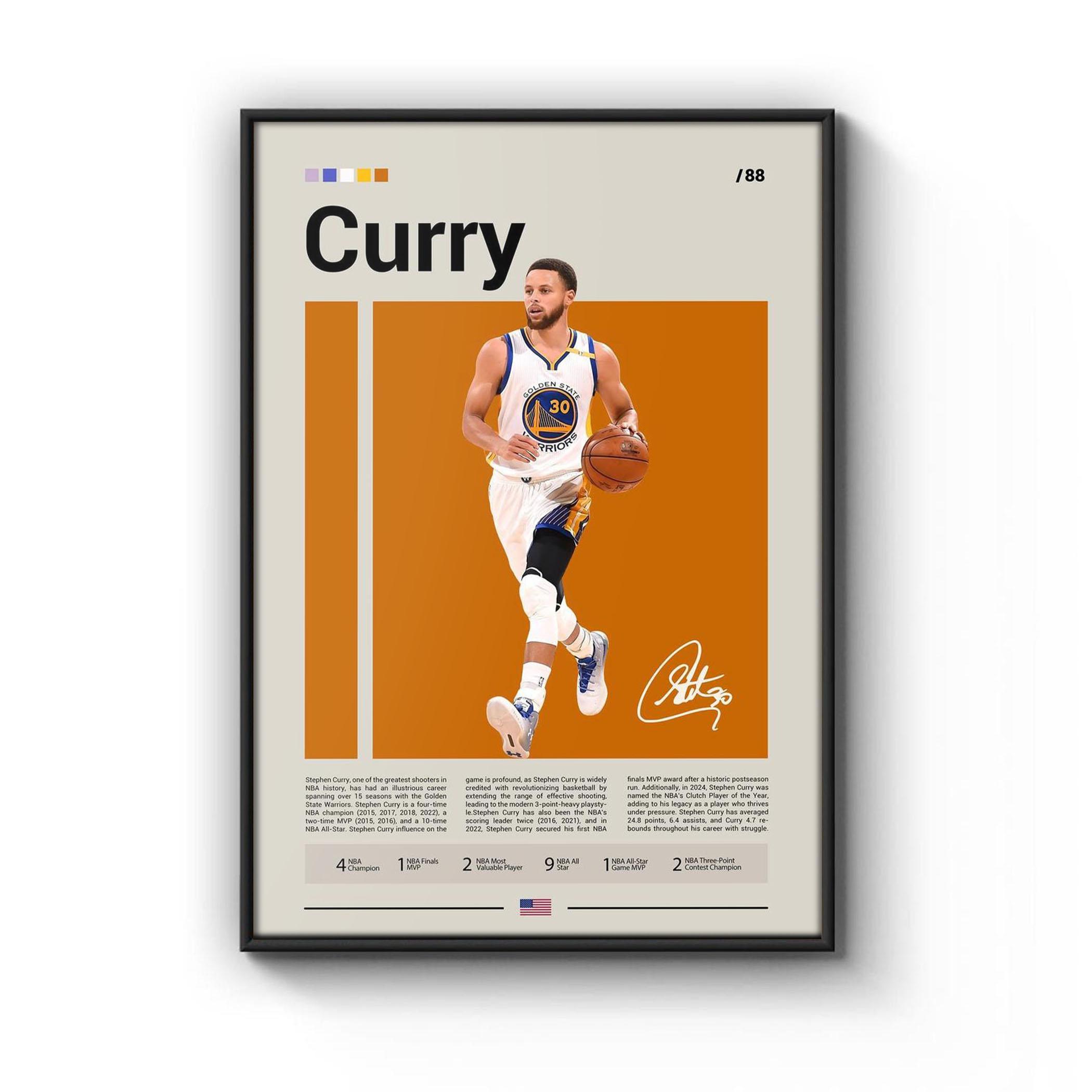 Minimalist Stephen Curry Golden State Warriors Poster