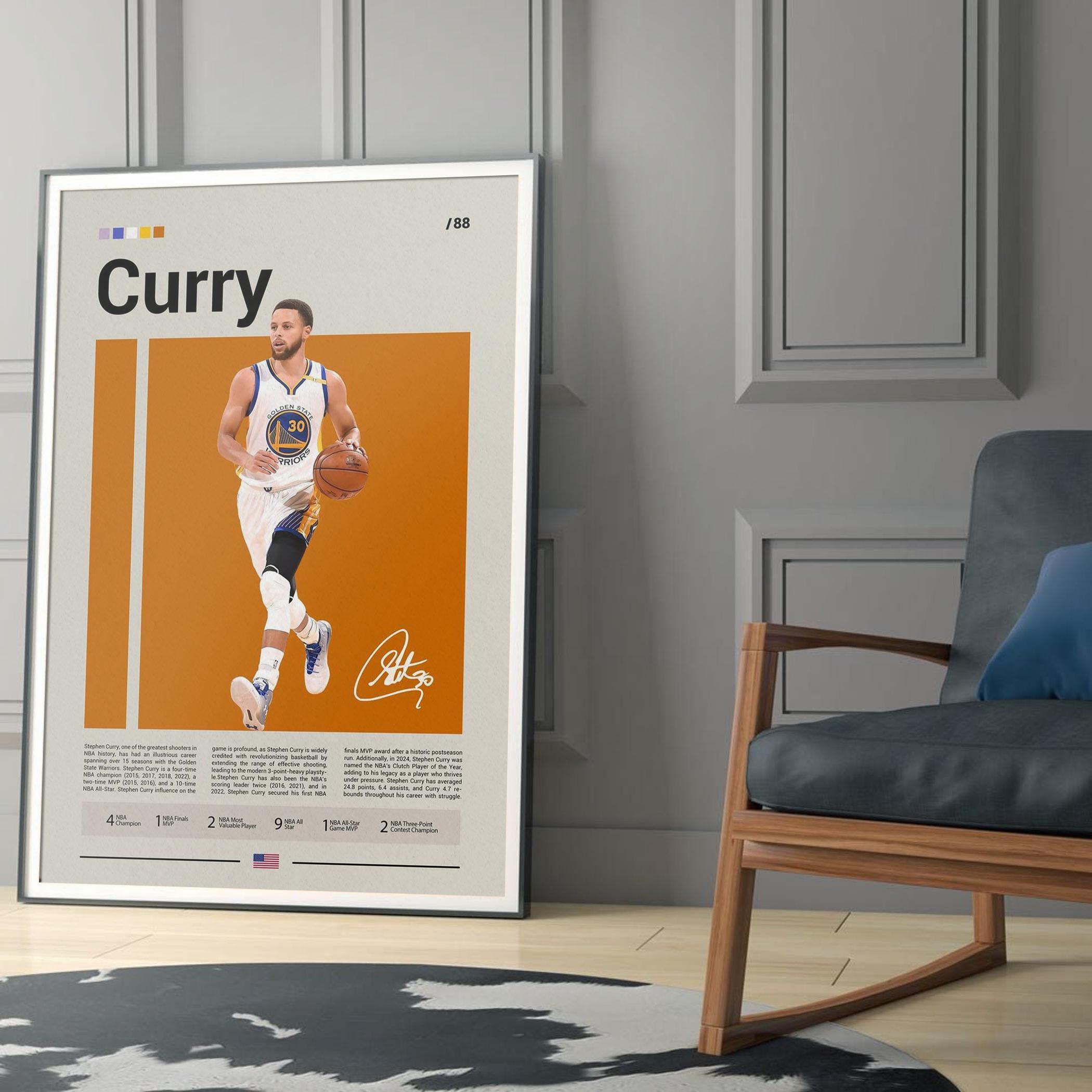 Minimalist Stephen Curry Golden State Warriors Poster