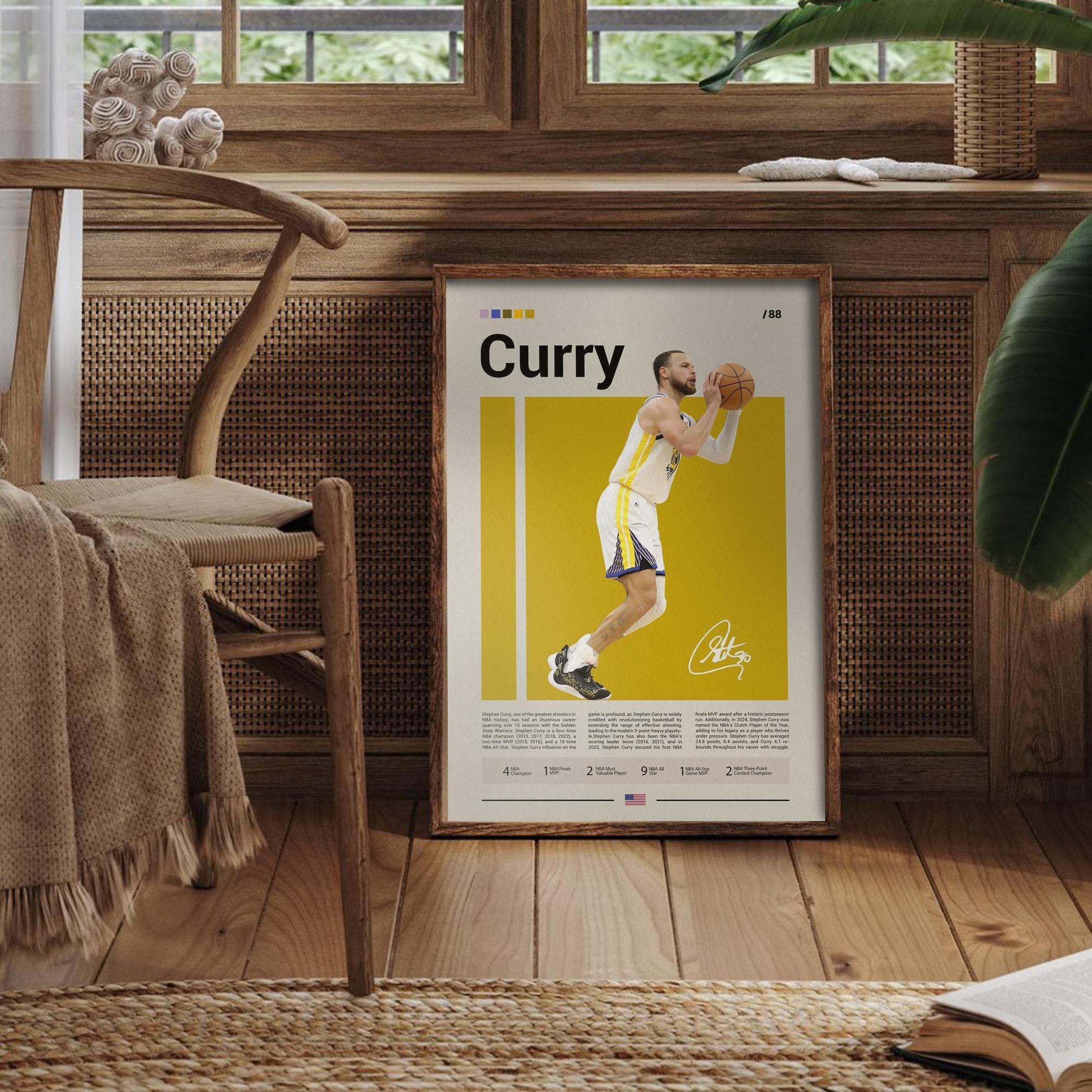 Minimalist Stephen Curry Golden State Warriors Poster
