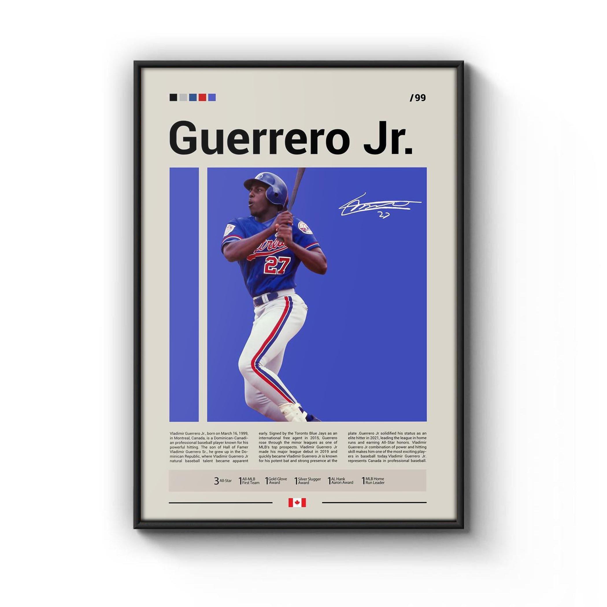 Minimalist Vladimir Guerrero Jr. Blue Jays Poster