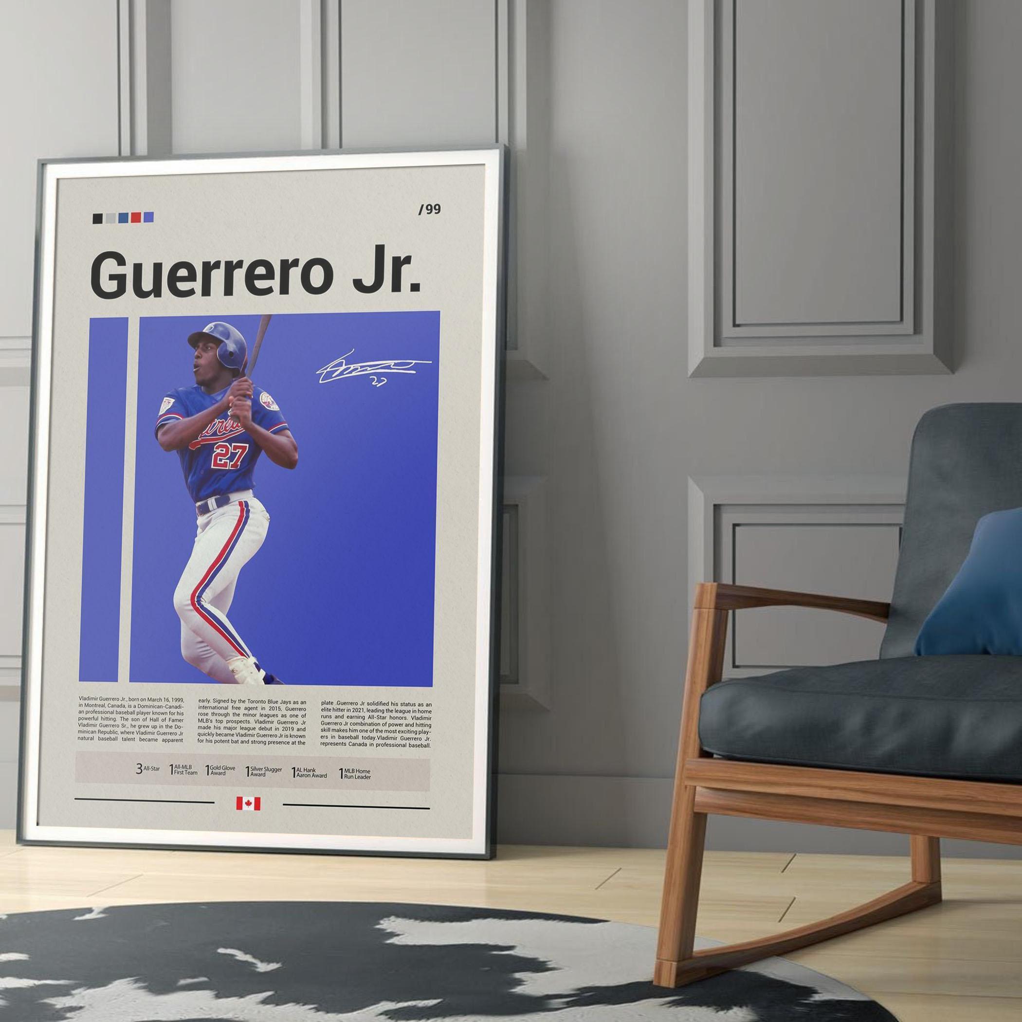 Minimalist Vladimir Guerrero Jr. Blue Jays Poster