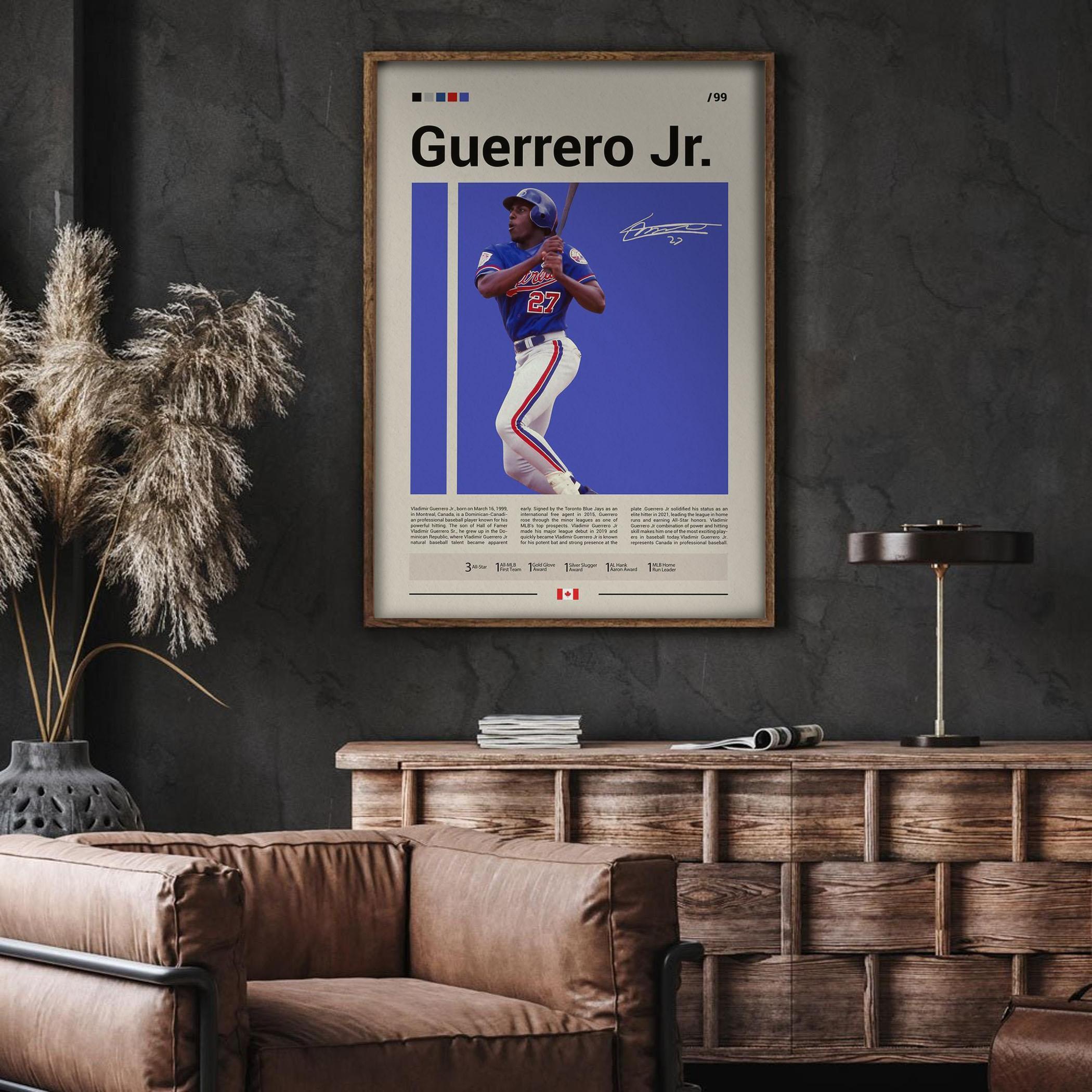 Minimalist Vladimir Guerrero Jr. Blue Jays Poster