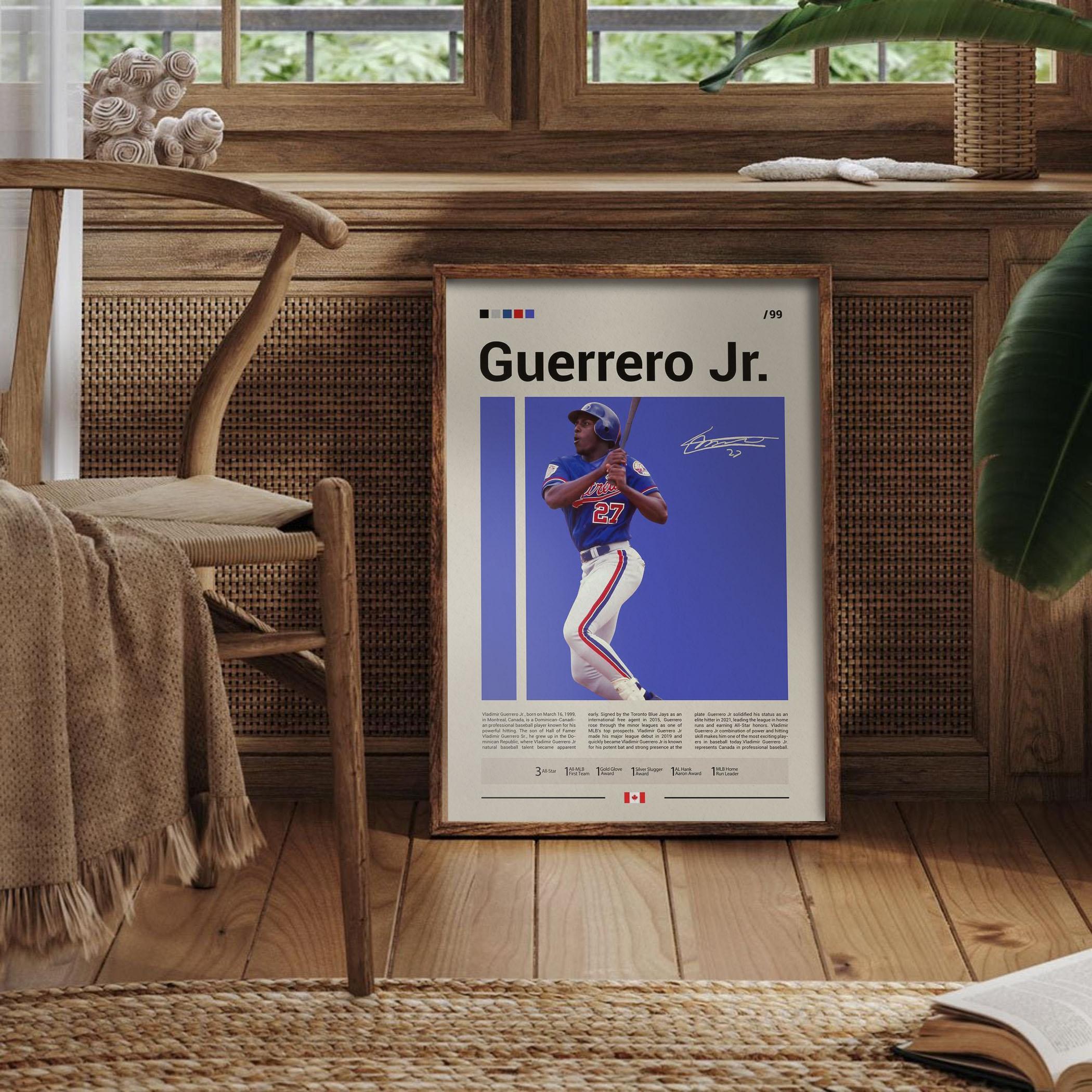 Minimalist Vladimir Guerrero Jr. Blue Jays Poster