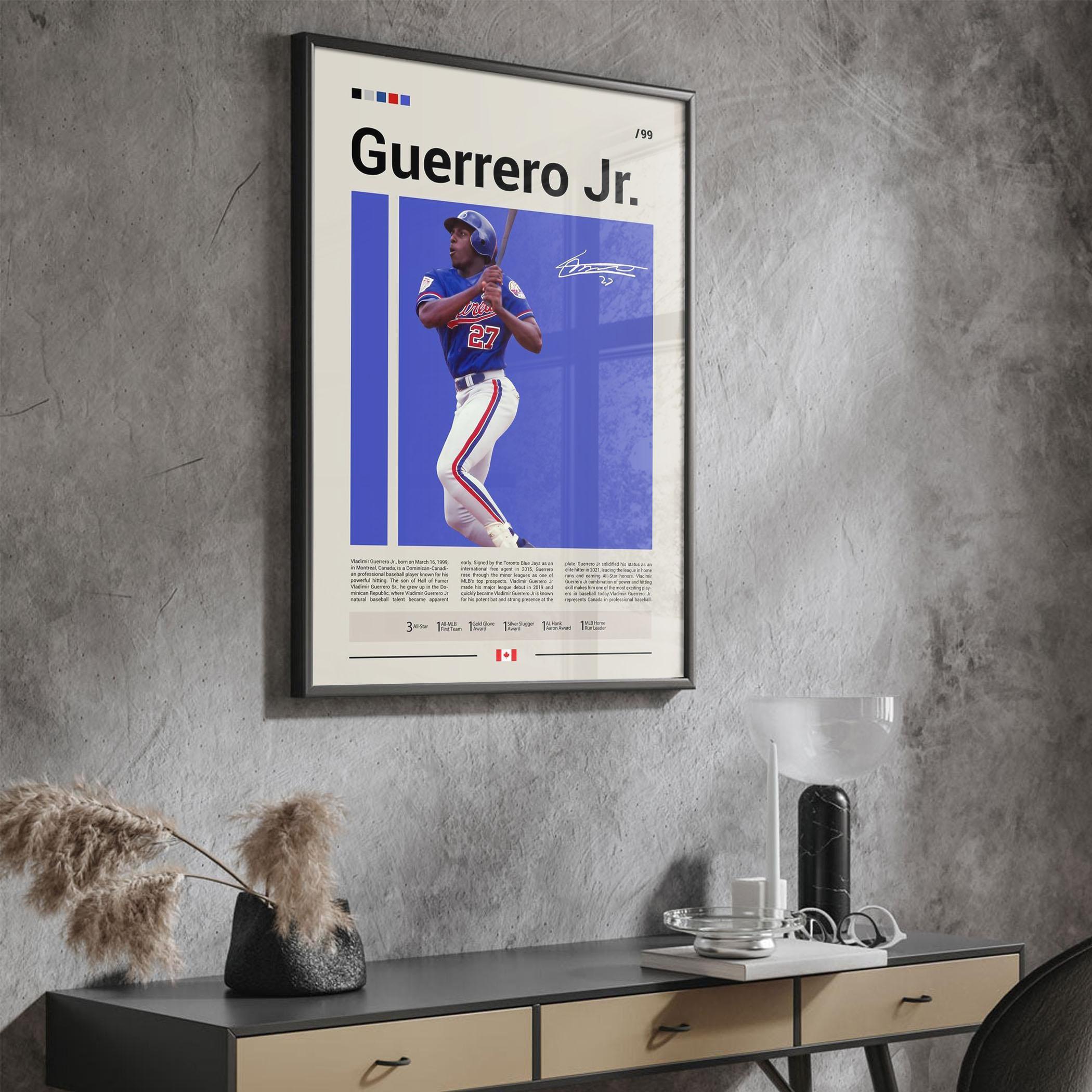 Minimalist Vladimir Guerrero Jr. Blue Jays Poster