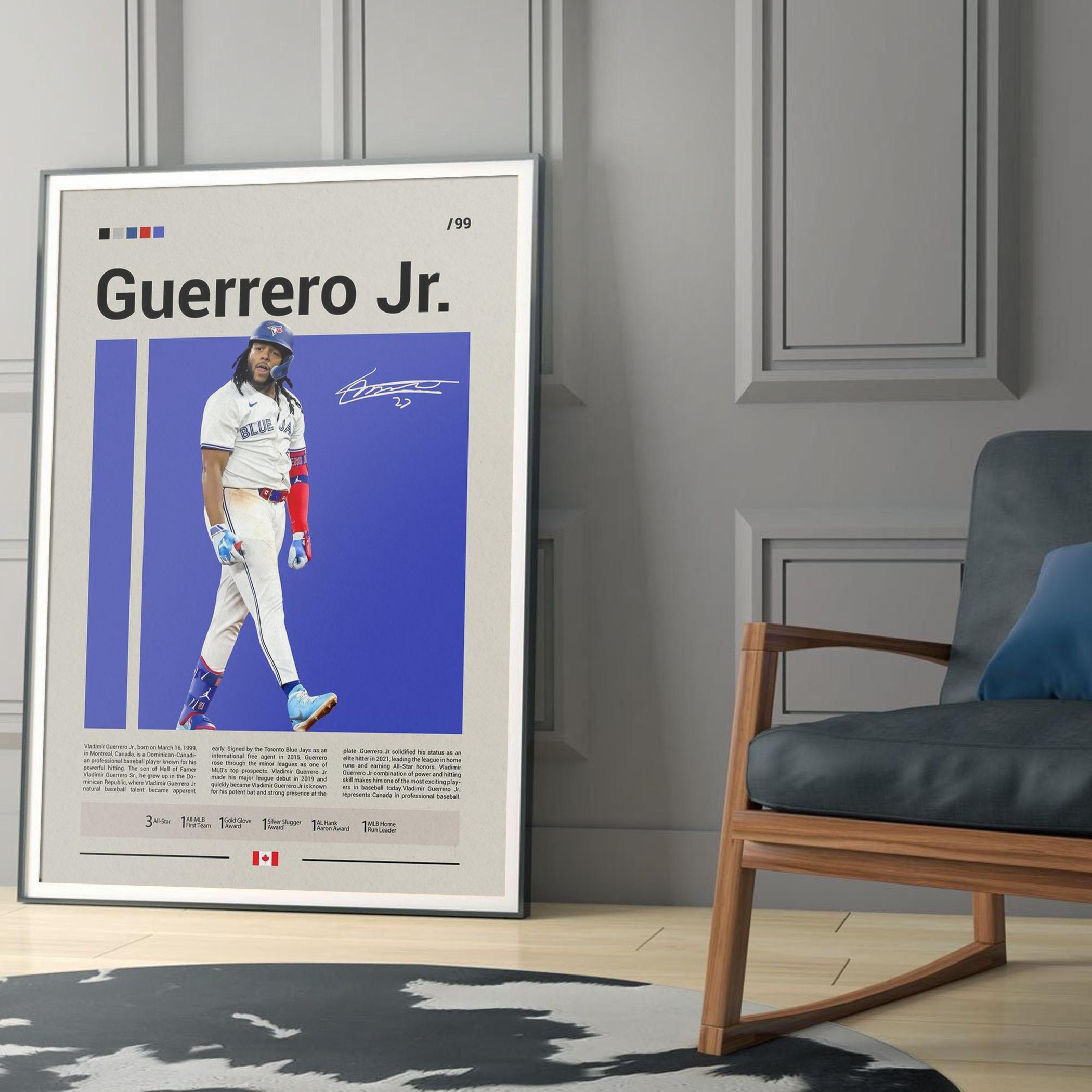 Minimalist Vladimir Guerrero Jr. Toronto Blue Jays Poster