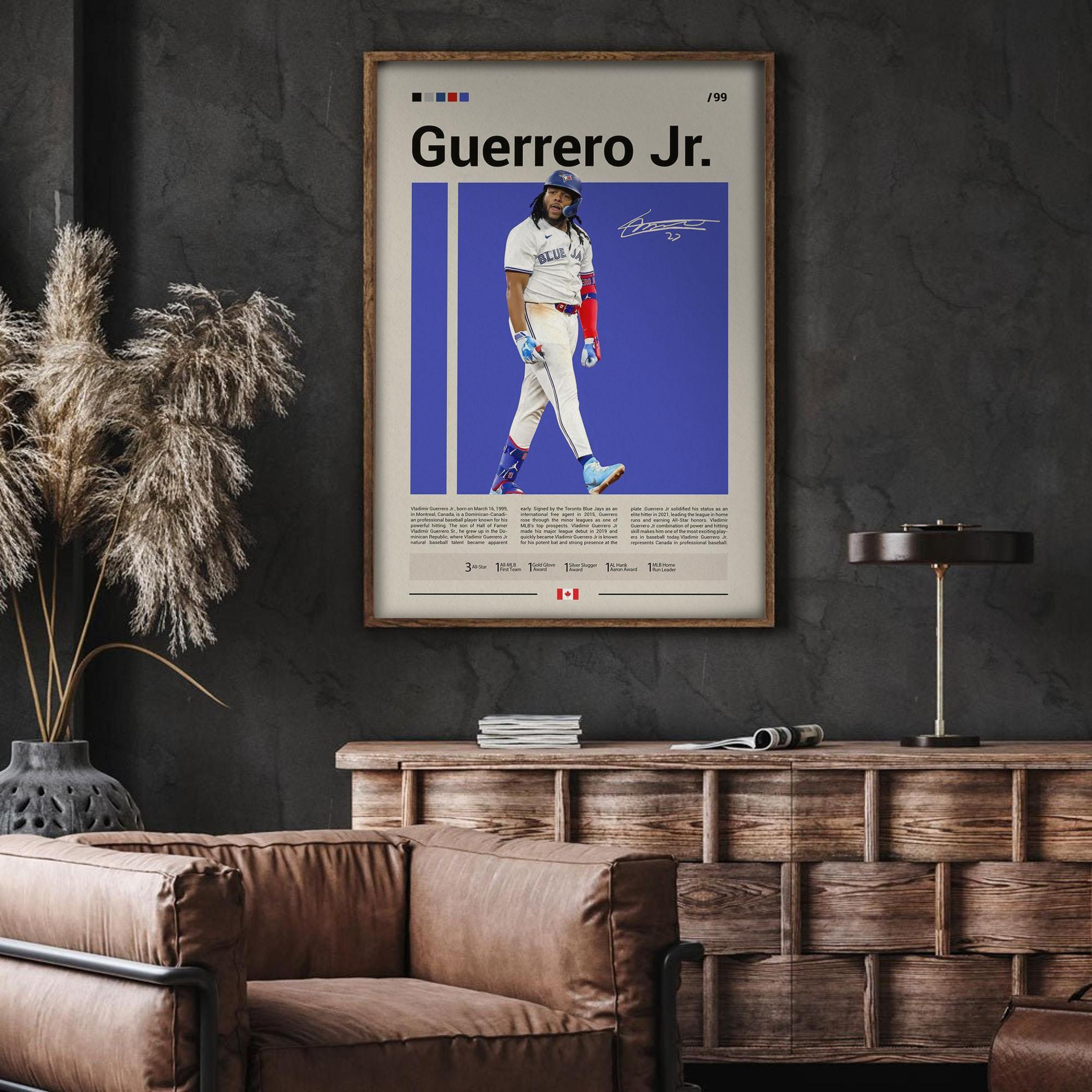 Minimalist Vladimir Guerrero Jr. Toronto Blue Jays Poster