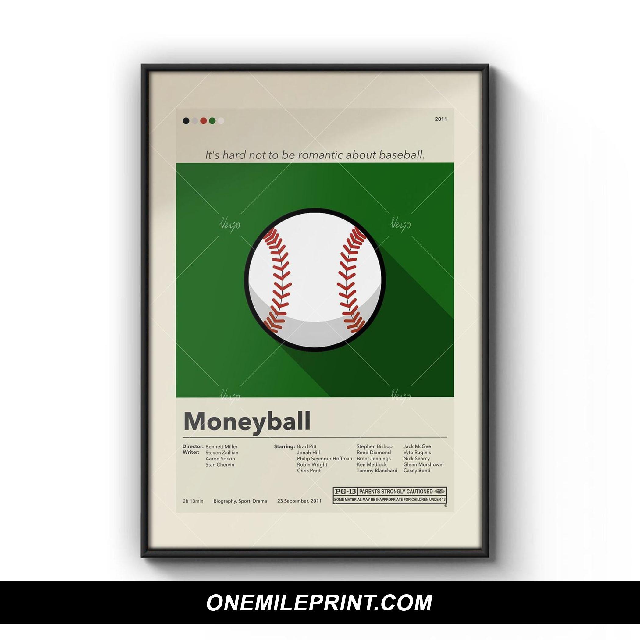 Minimalist Moneyball Movie Poster