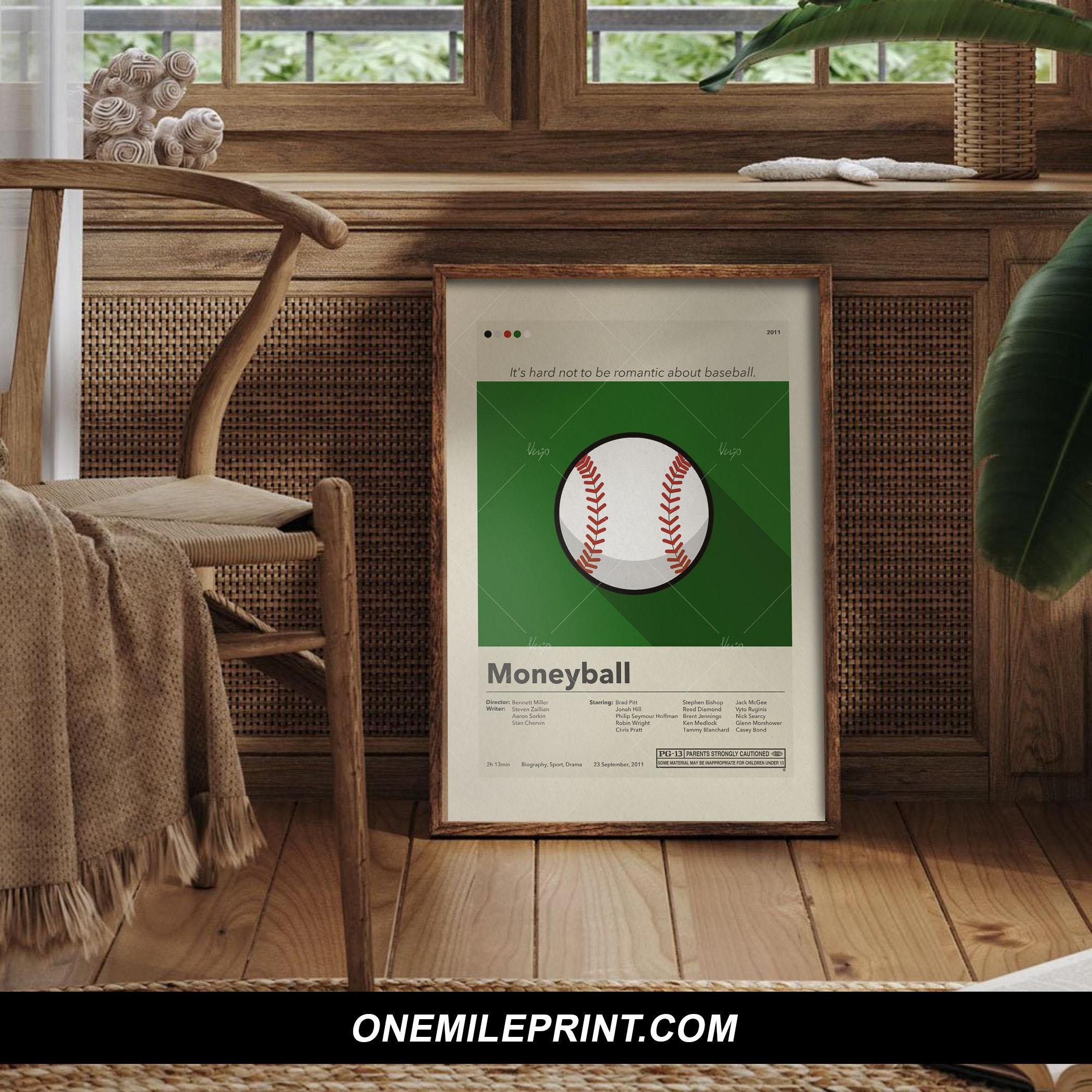 Minimalist Moneyball Movie Poster