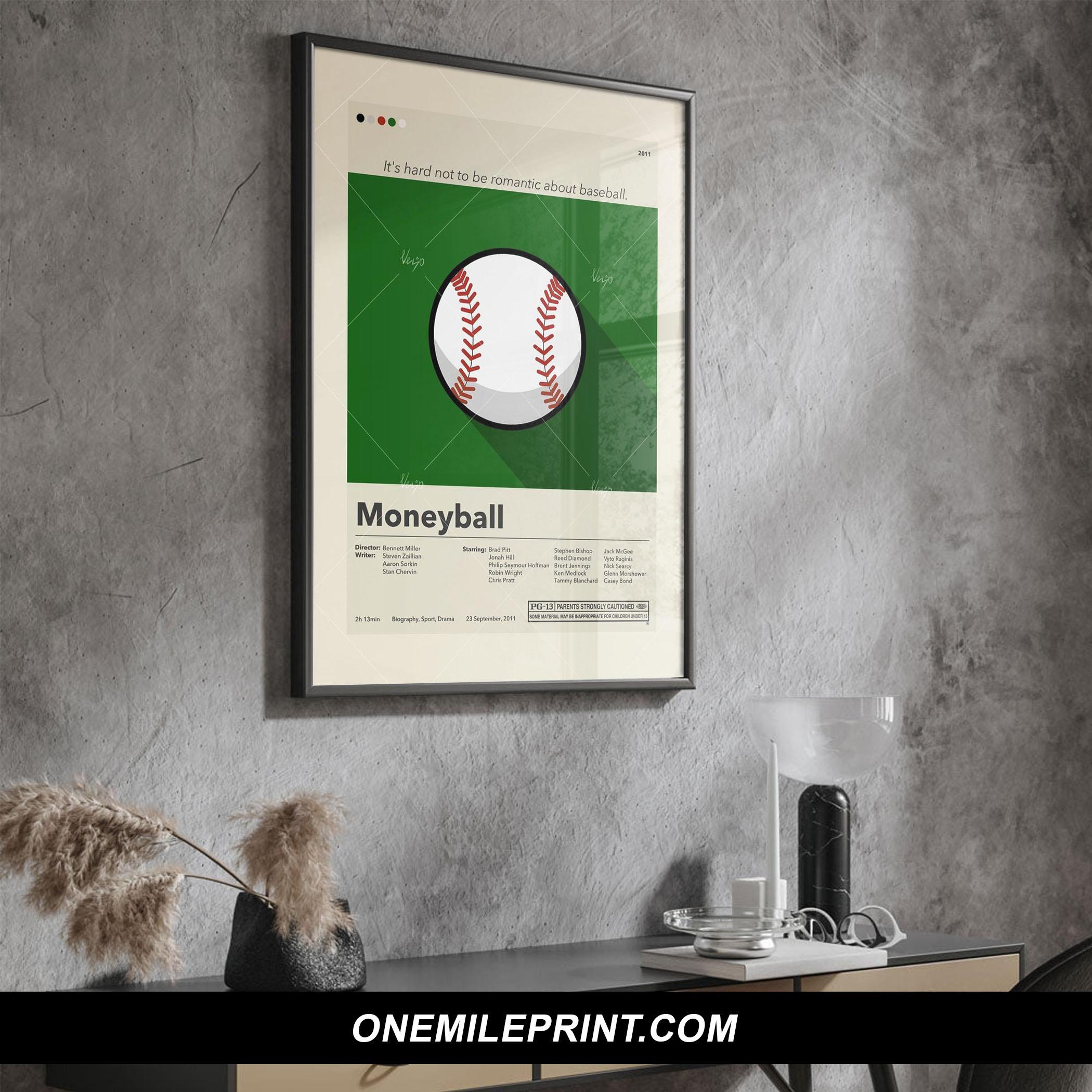 Minimalist Moneyball Movie Poster