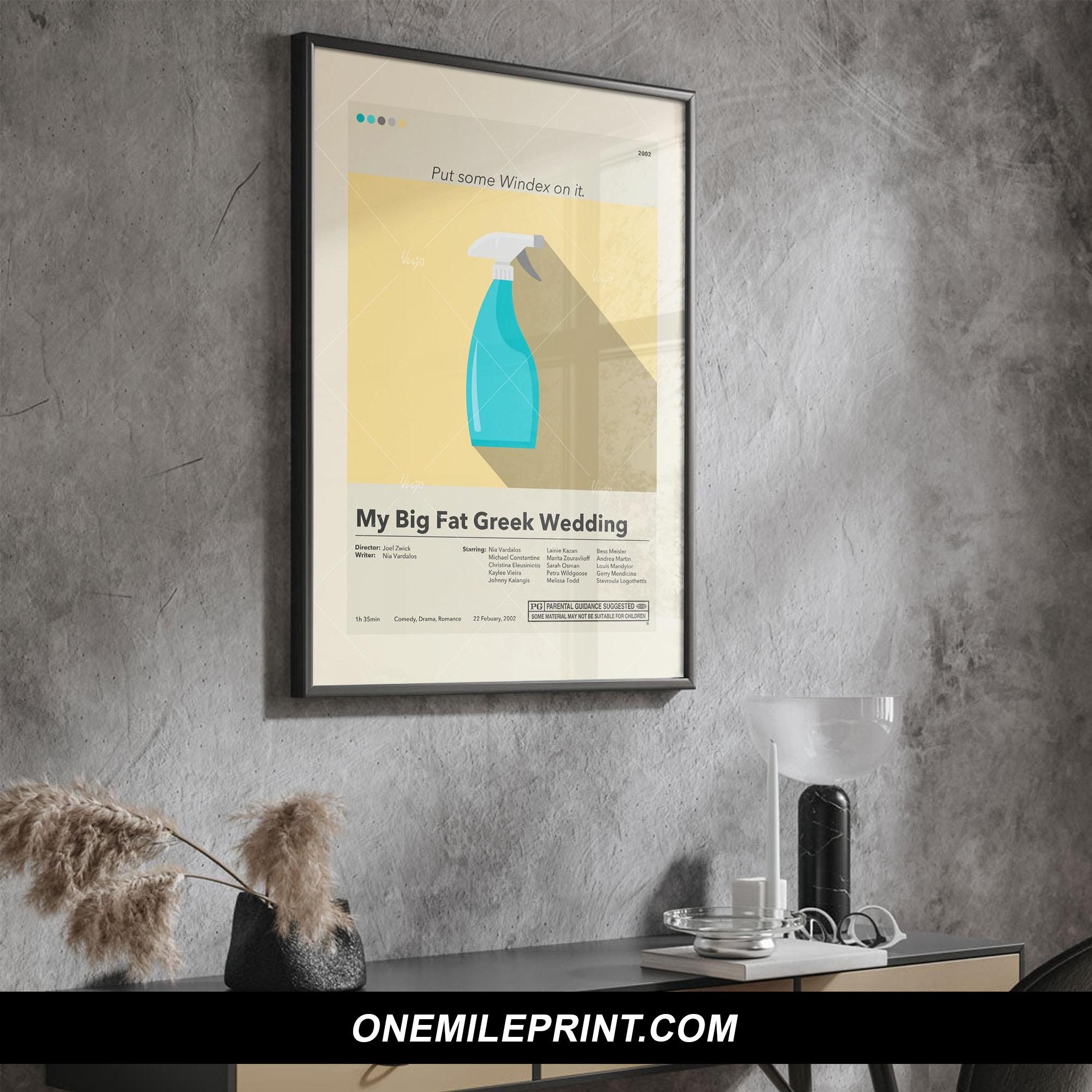 Minimalist My Big Fat Greek Wedding Movie Poster