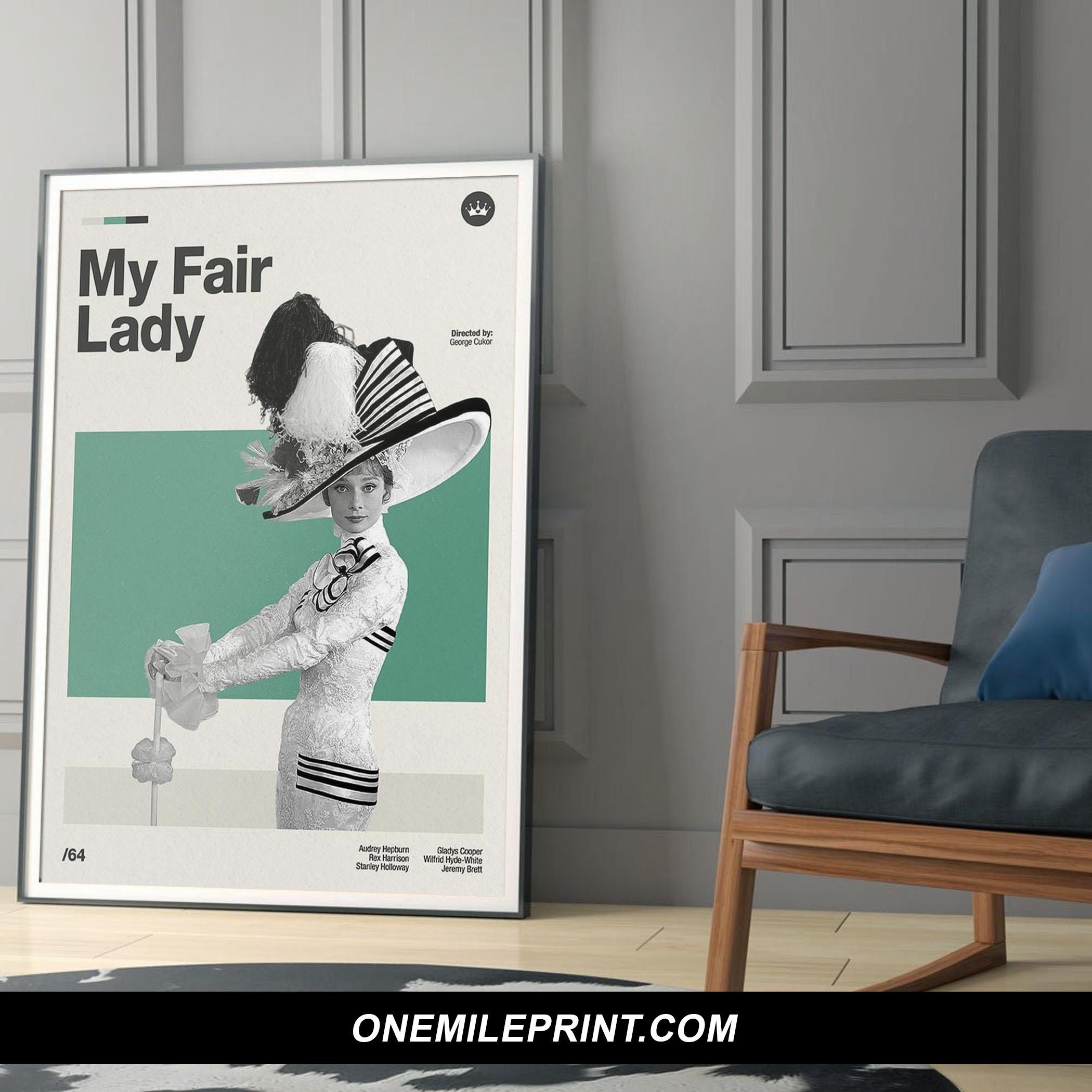 Retro Modern My Fair Lady Movie Poster