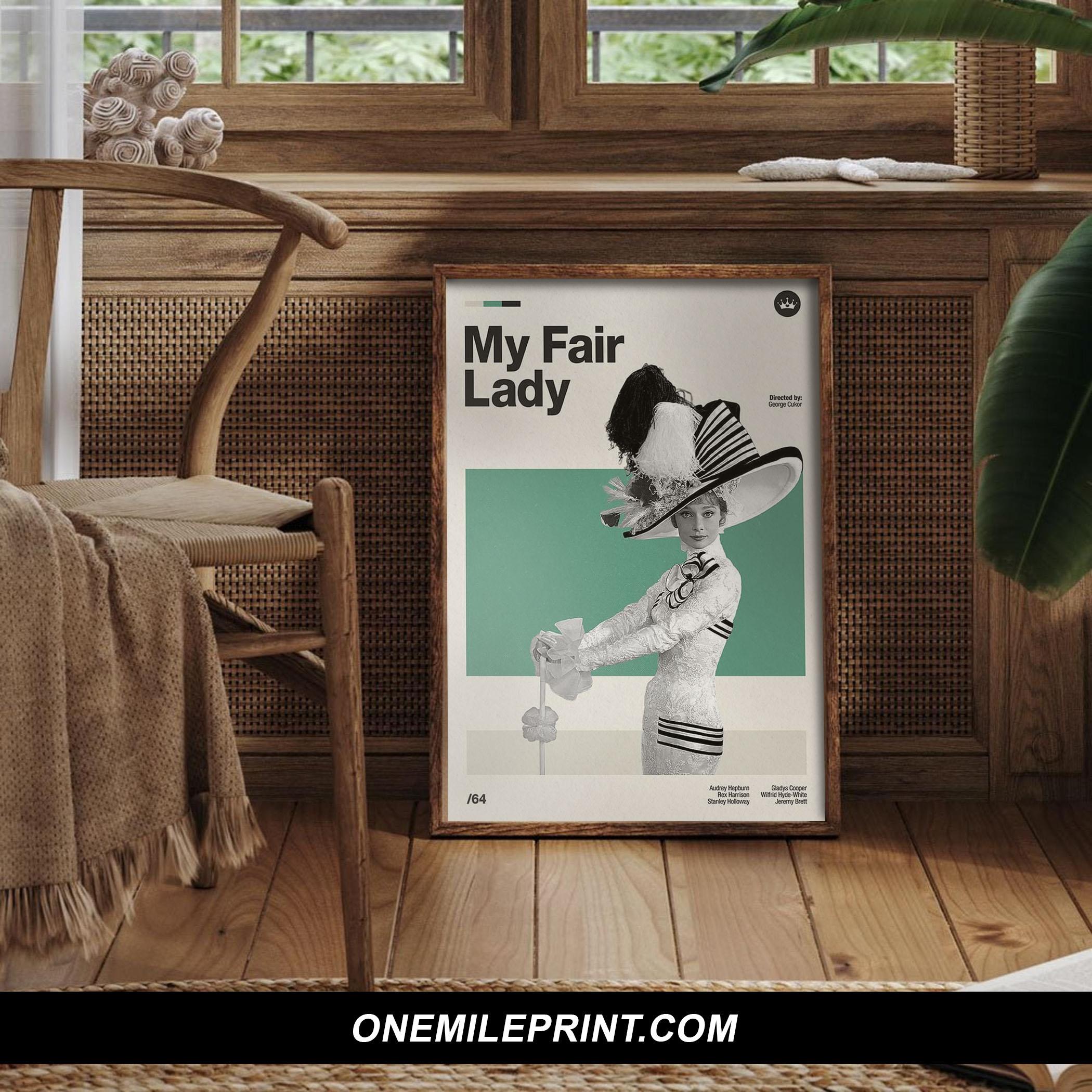 Retro Modern My Fair Lady Movie Poster